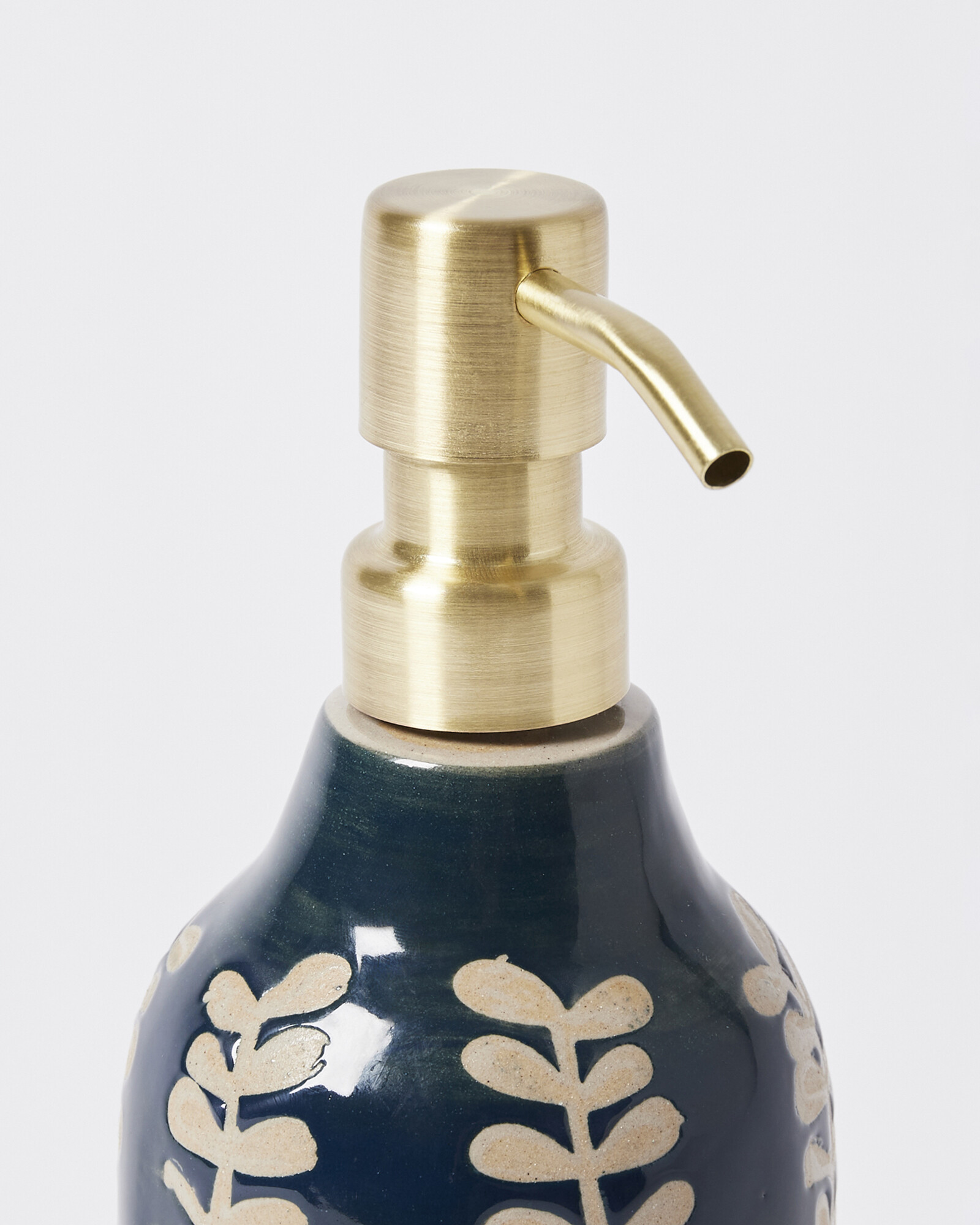 Kulla Blue Ceramic Soap Dispenser | Oliver Bonas