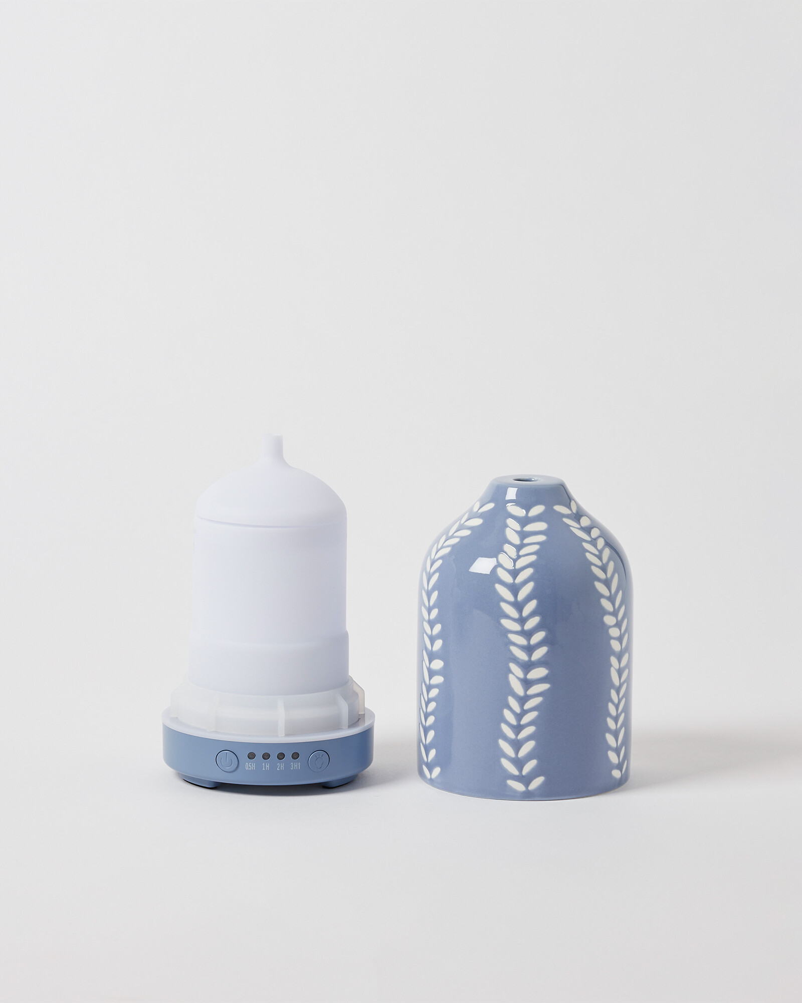 Mabb Leaf Blue Ceramic Electric Aroma Diffuser | Oliver Bonas