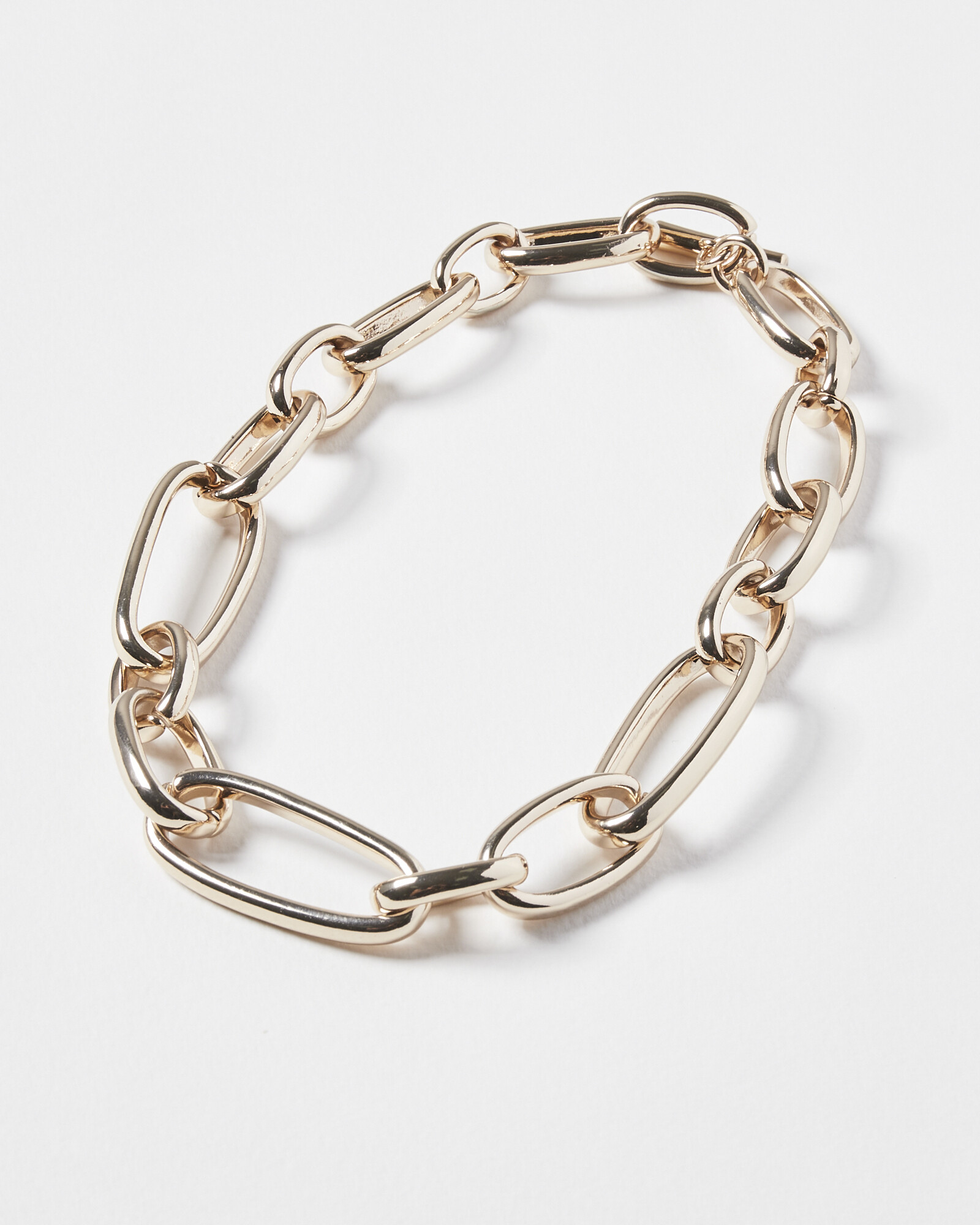 Carmen Large Oval Links & T-Bar Collar Necklace | Oliver Bonas IE