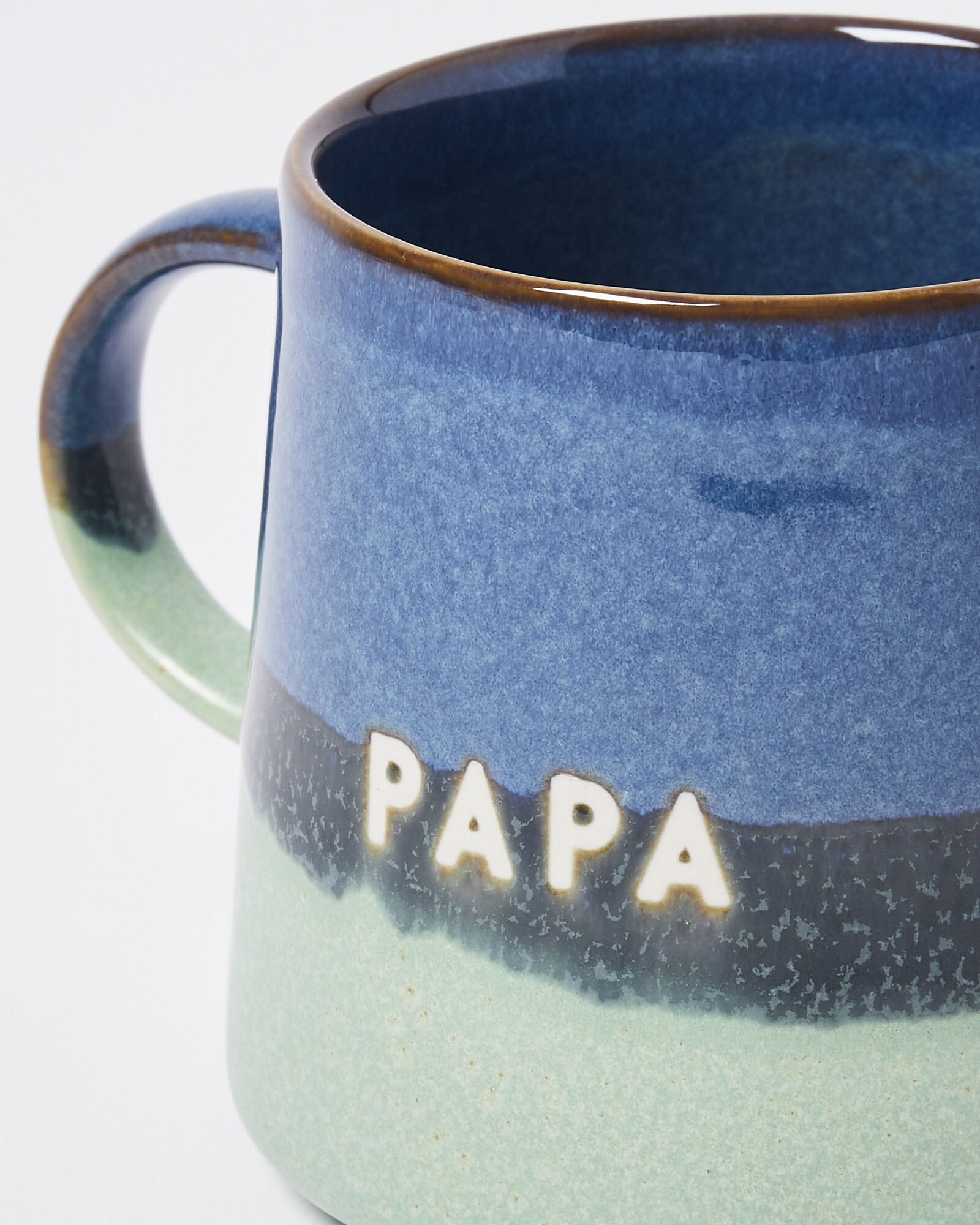 Papa Blue Ceramic Mug | Oliver Bonas