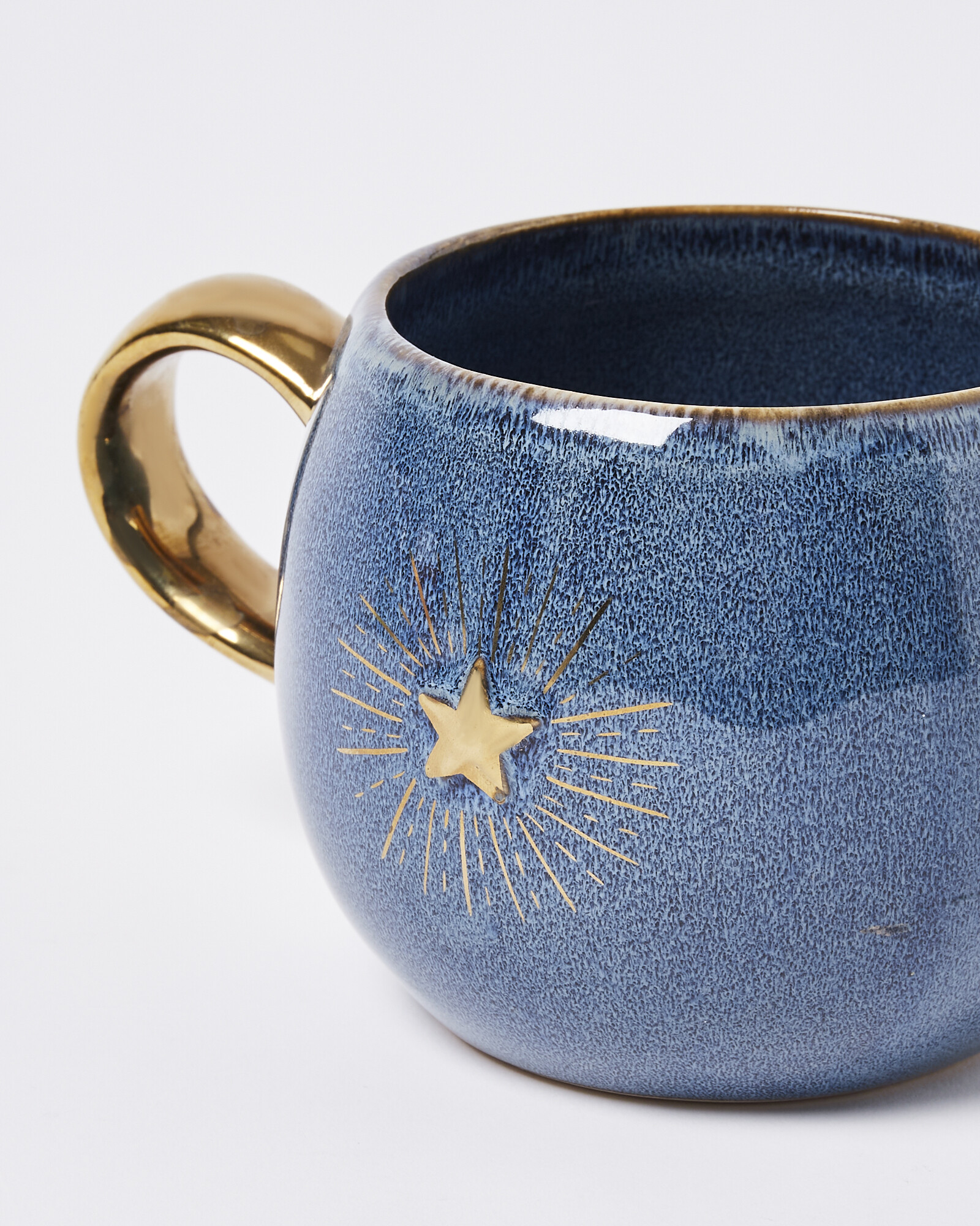Moon & Star Blue Ceramic Mug | Oliver Bonas US