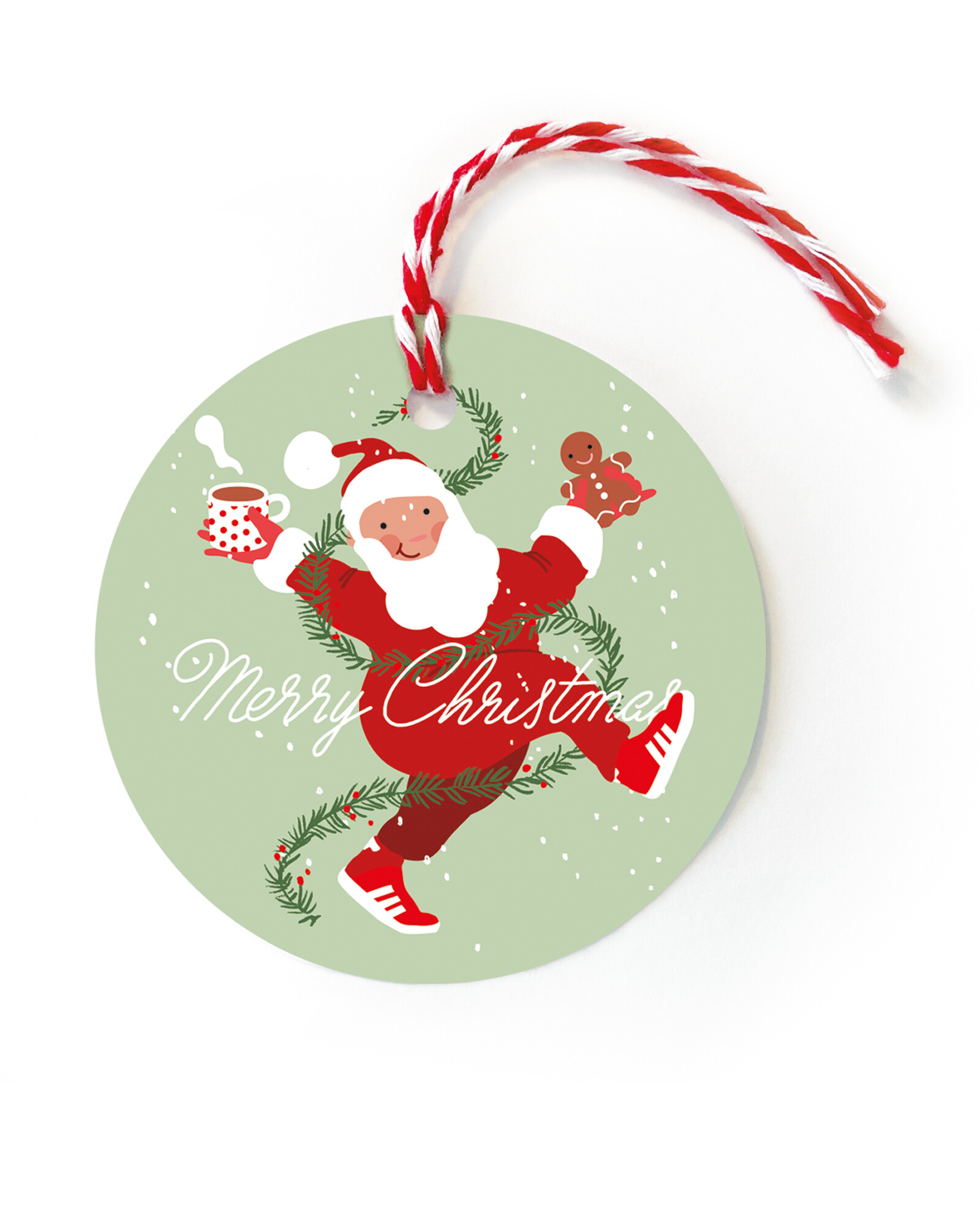 Santa Merry Christmas Gift Tags Pack of Ten | Oliver Bonas