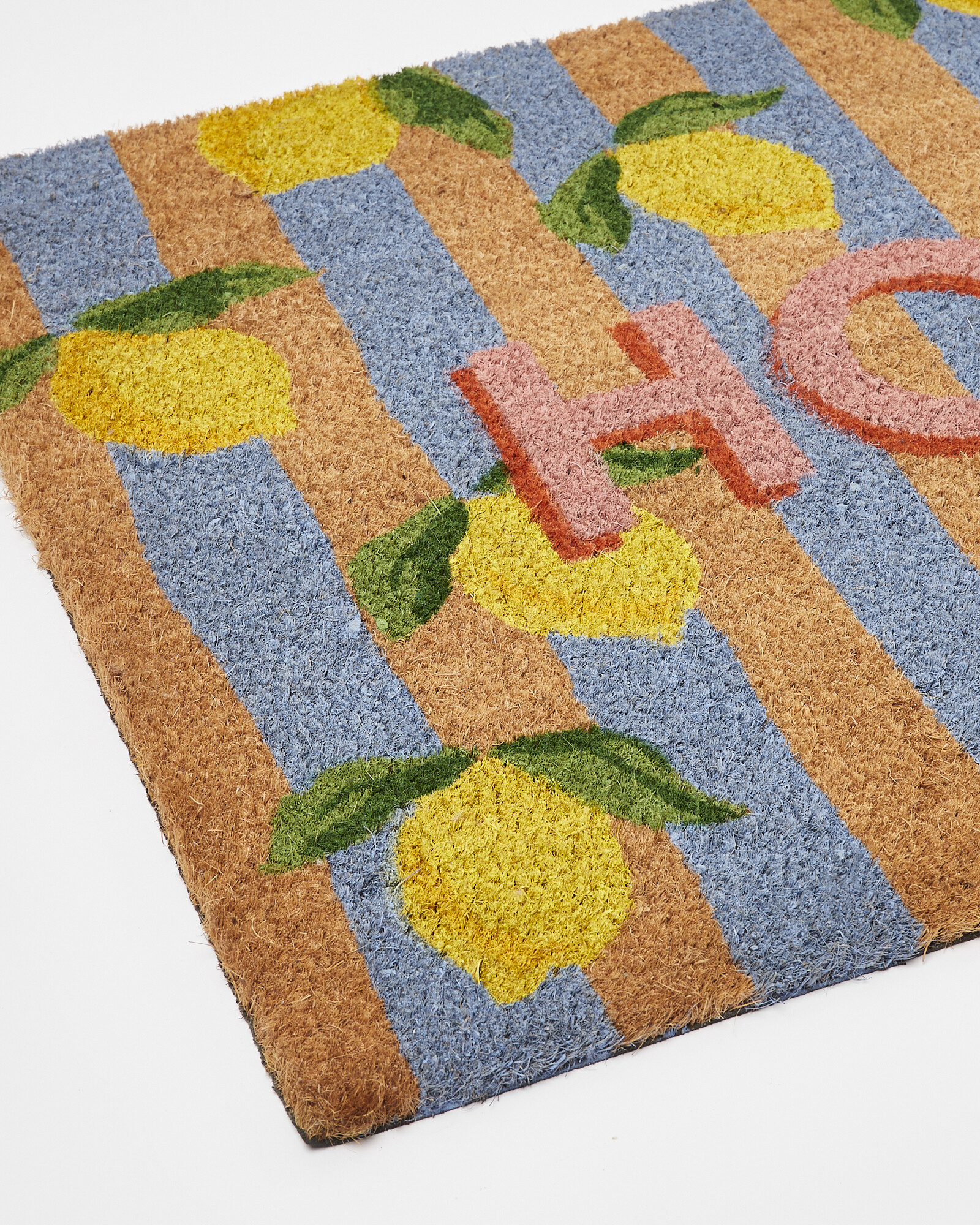 Lemon Home Stripe Doormat Large | Oliver Bonas