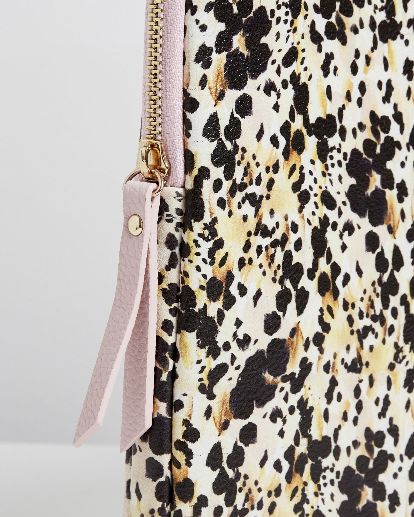 Leopard Print Black & Brown Laptop Case 13" | Oliver Bonas