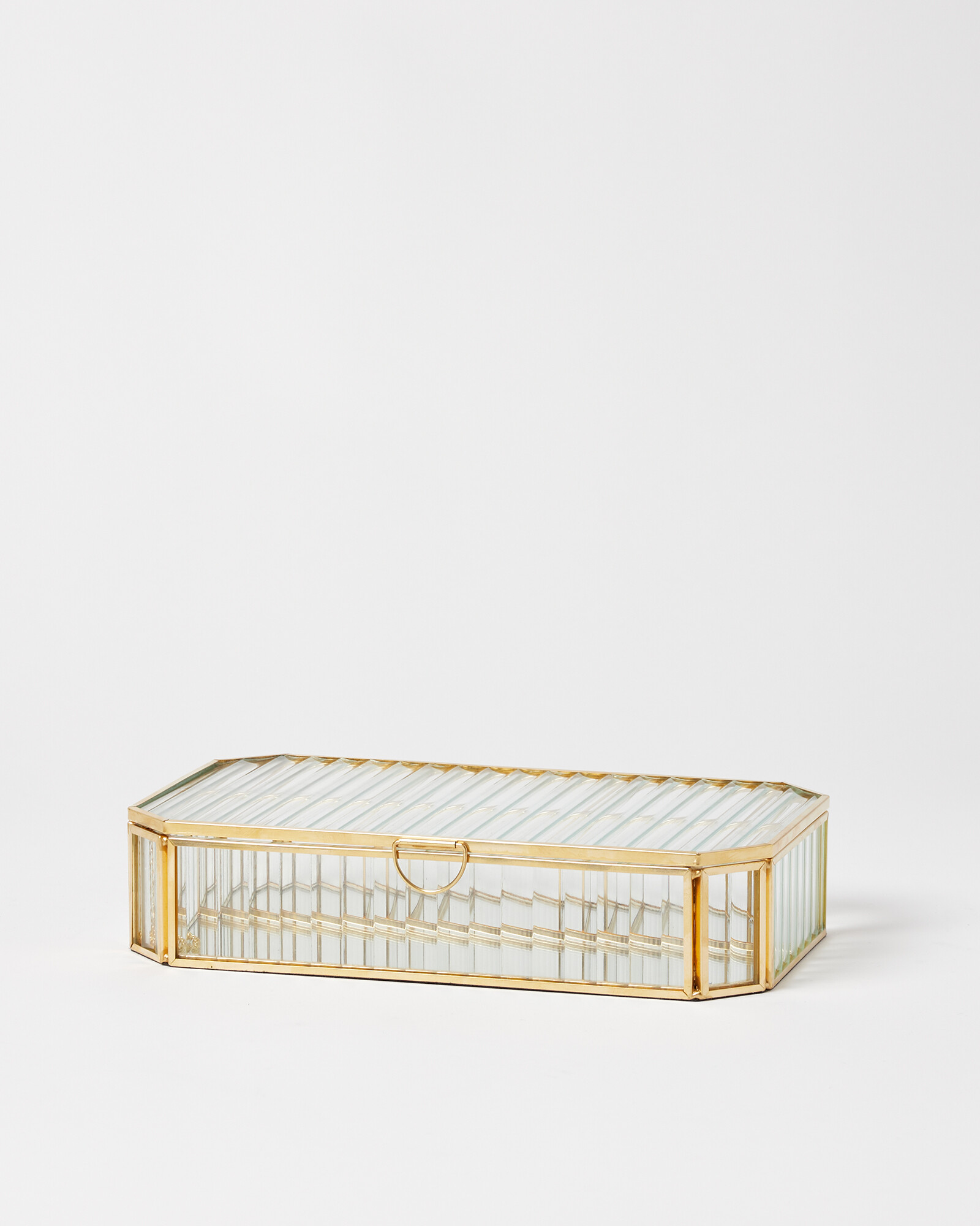 Loire Gold & Glass Jewellery Box | Oliver Bonas
