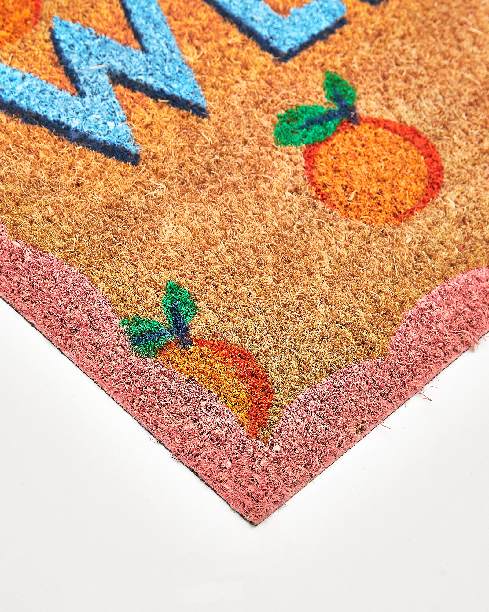Orange Welcome Doormat | Oliver Bonas
