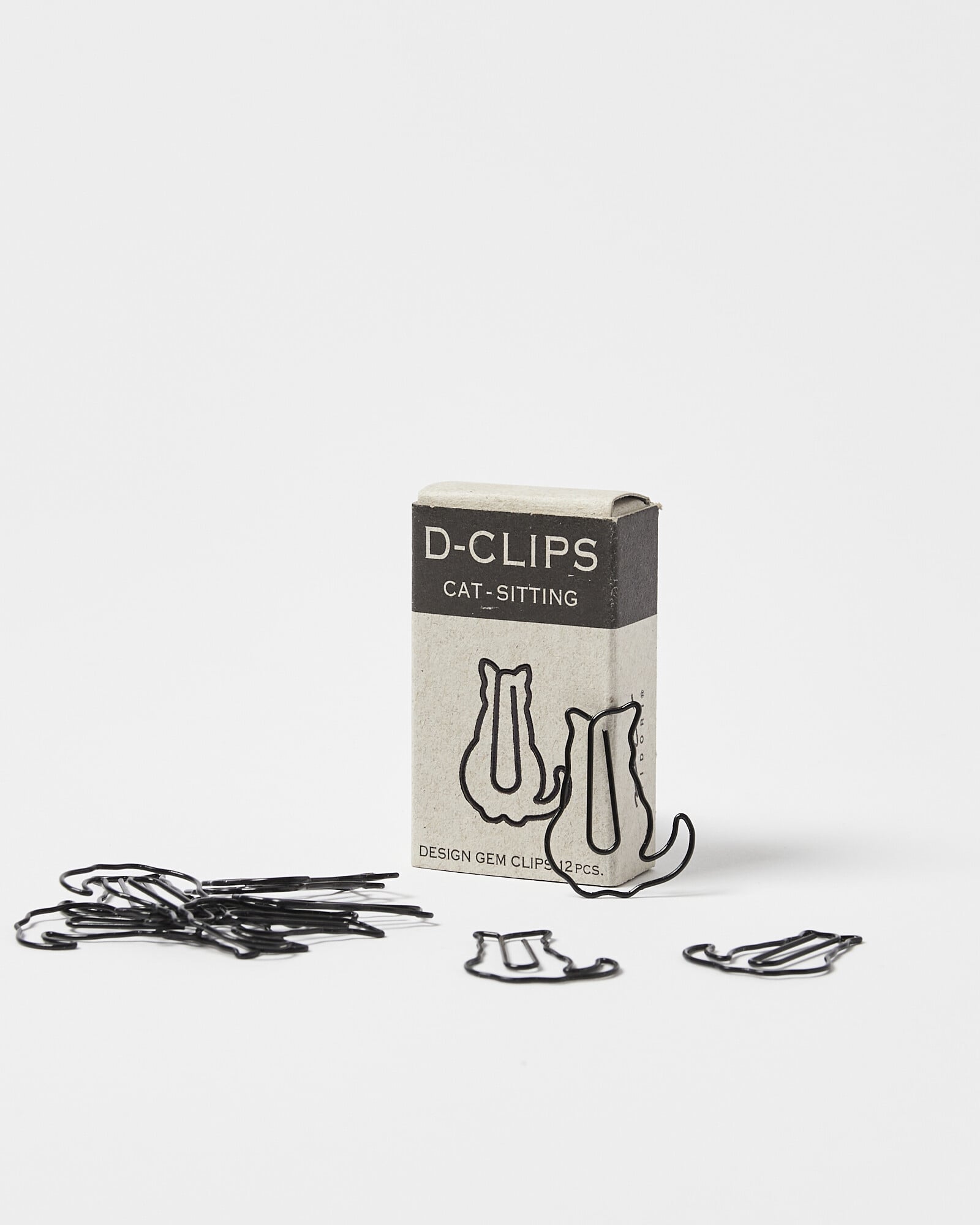 Cat Black Metal D-Clips | Oliver Bonas