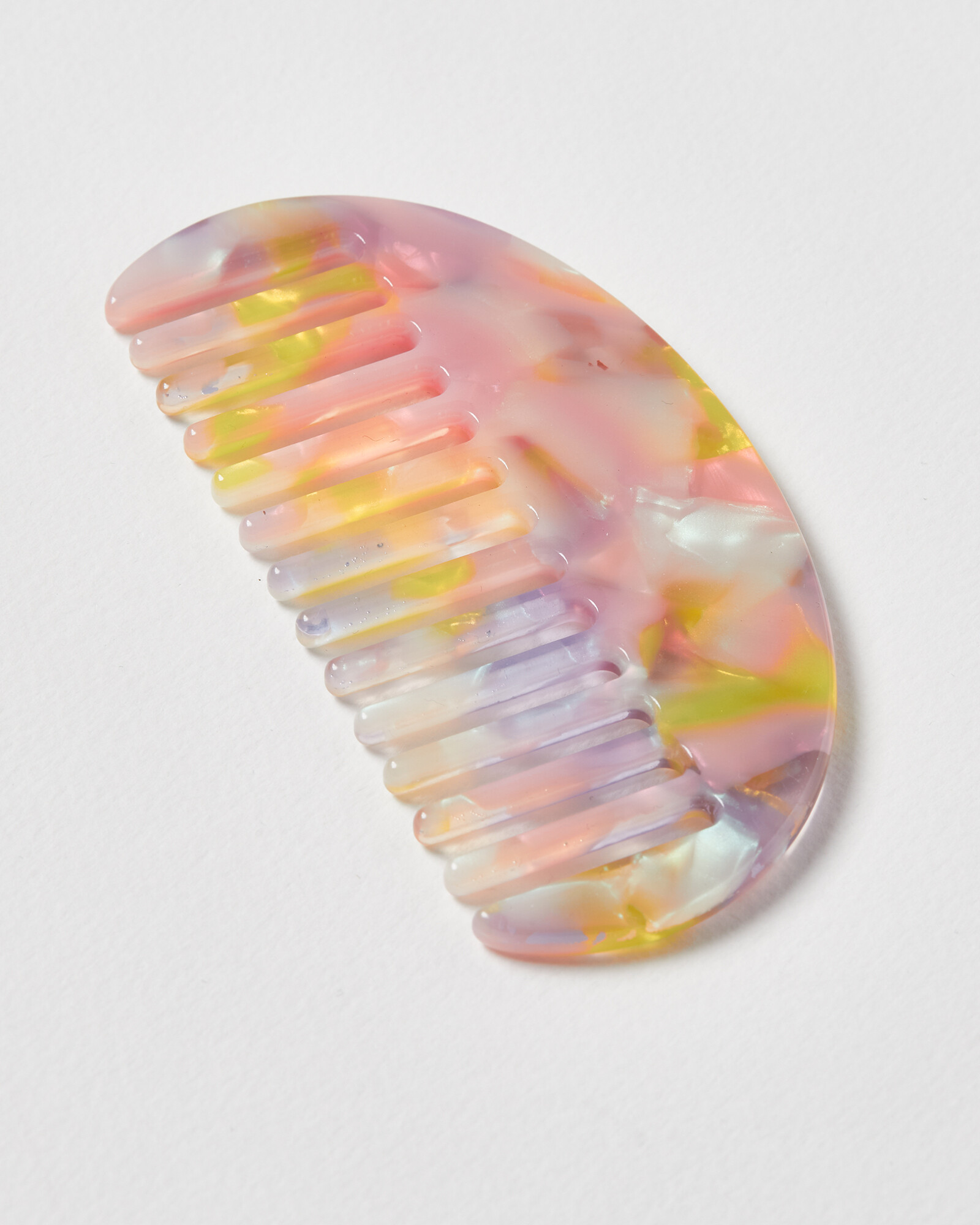 Liliana Multi Coloured Curved Hair Comb | Oliver Bonas
