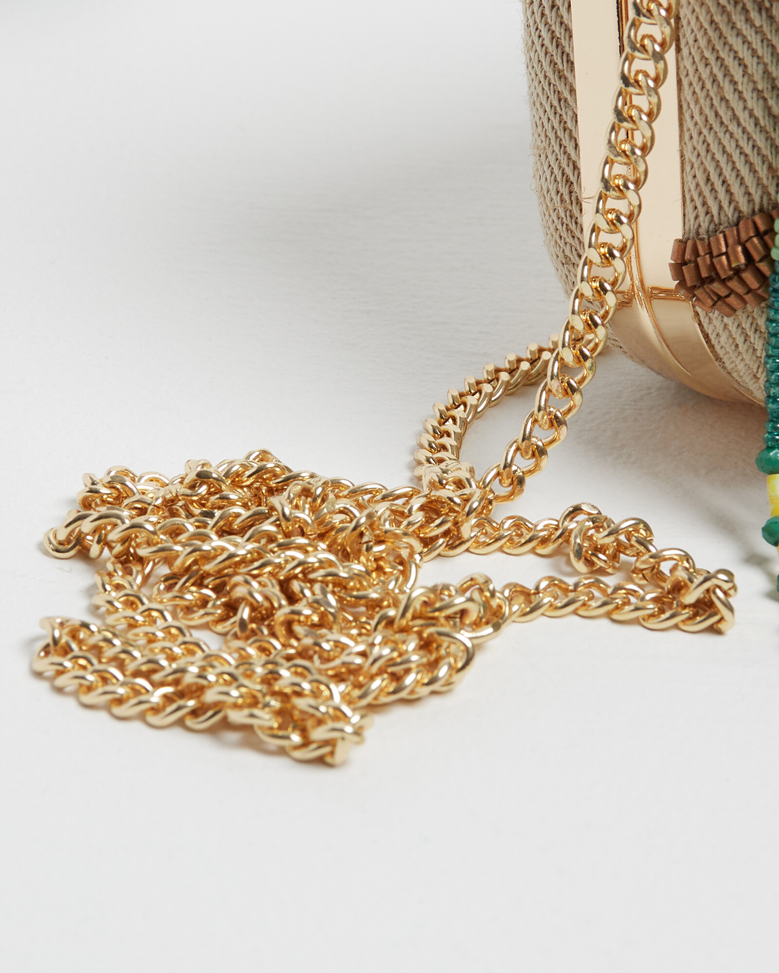 Penny Parrot Beaded Pink Clutch Bag | Oliver Bonas