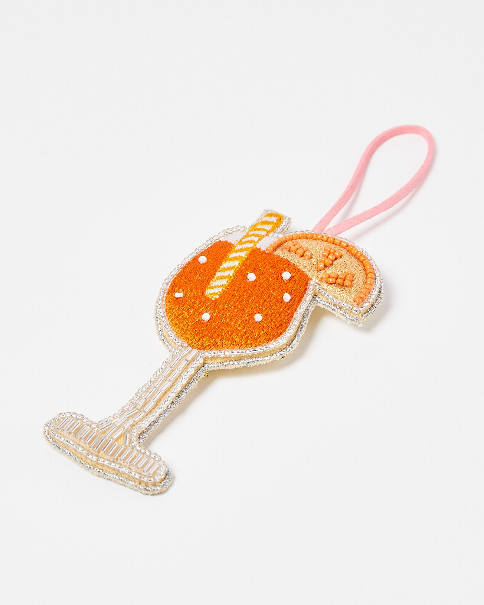 Spritz Orange Fabric Christmas Tree Decoration | Oliver Bonas