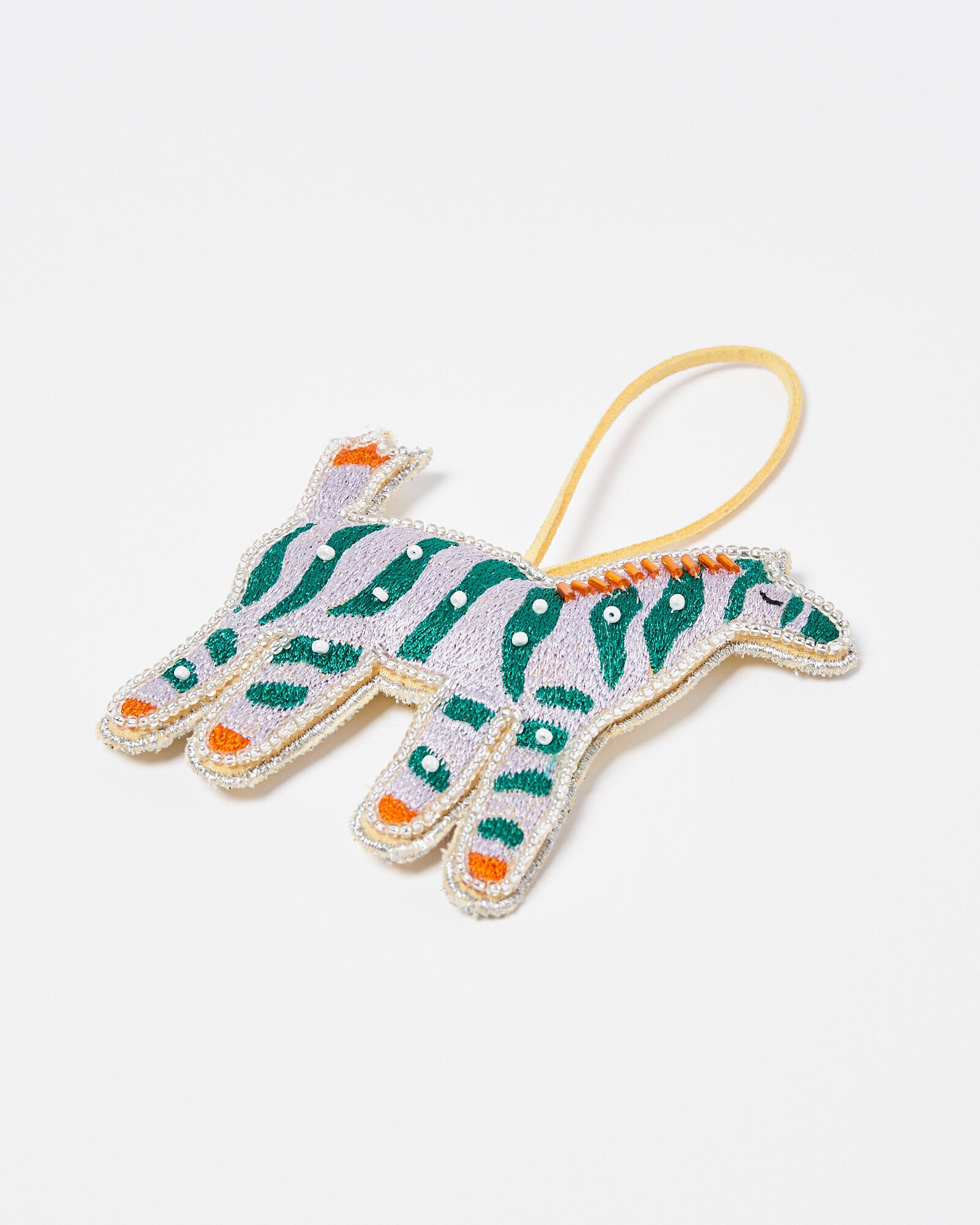 Disco Zebra Fabric Christmas Tree Decoration | Oliver Bonas