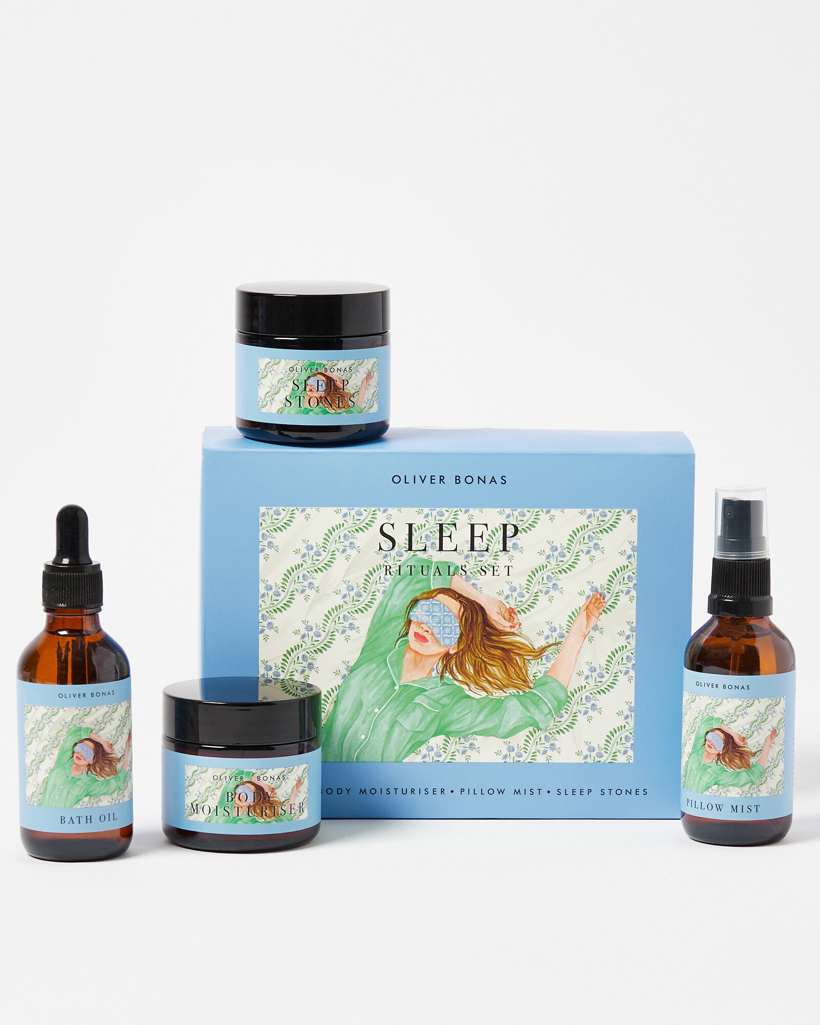 Lavender Sleep Bath Oil, Moisturiser, Bath Stones & Sleep Mist Rituals ...