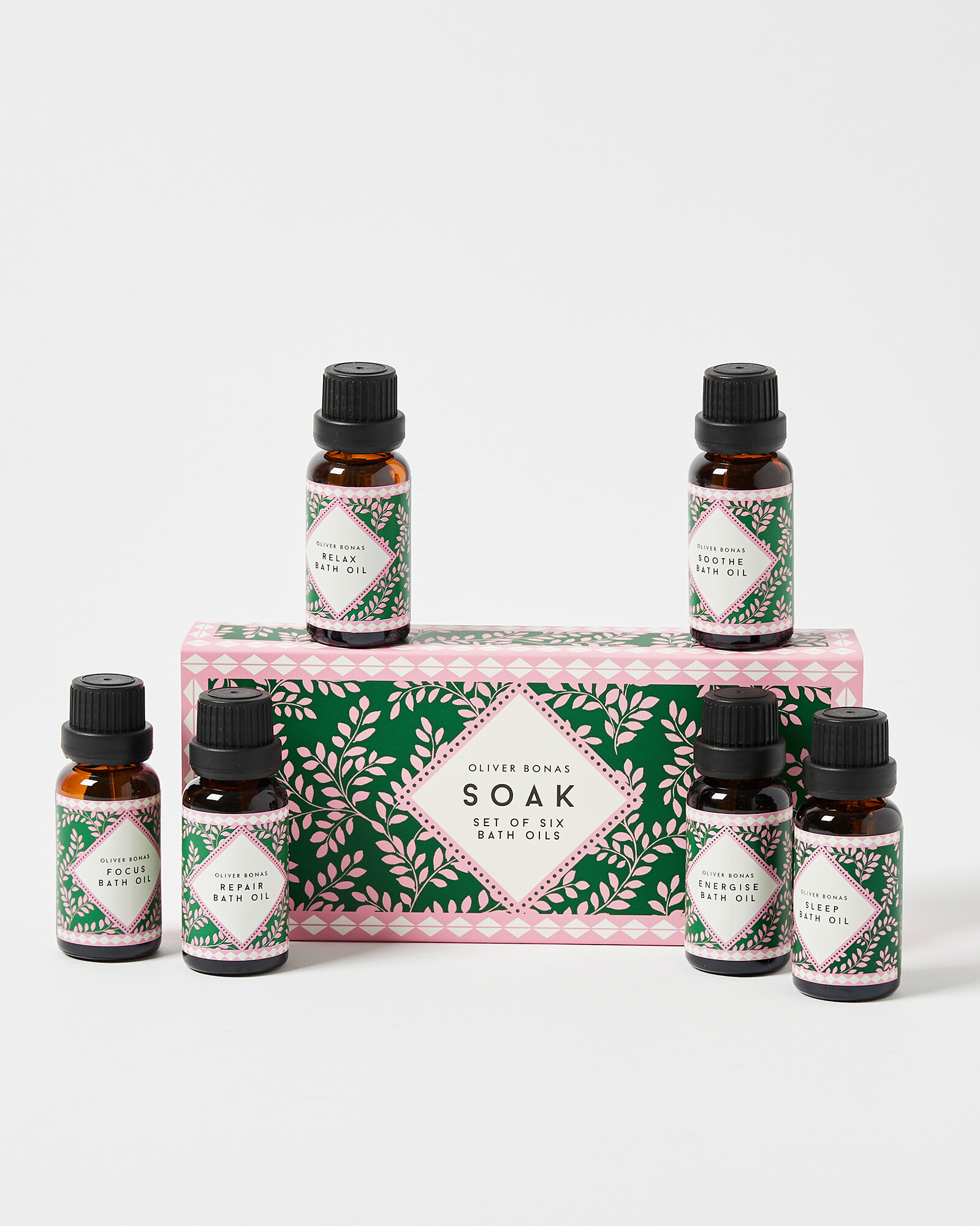 Soak Mixologist Bath Oils Set of Six | Oliver Bonas