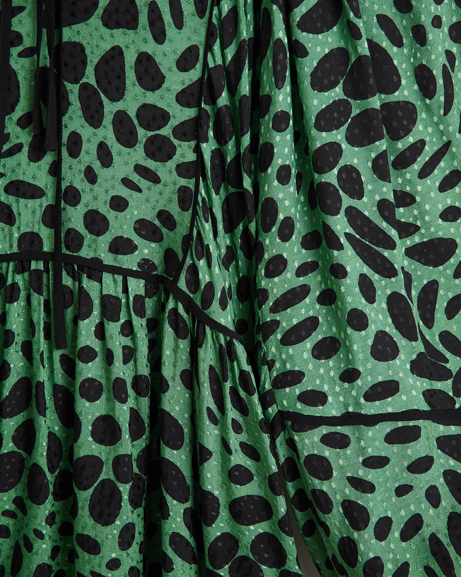 Animal Spot Print Green Midi Dress | Oliver Bonas