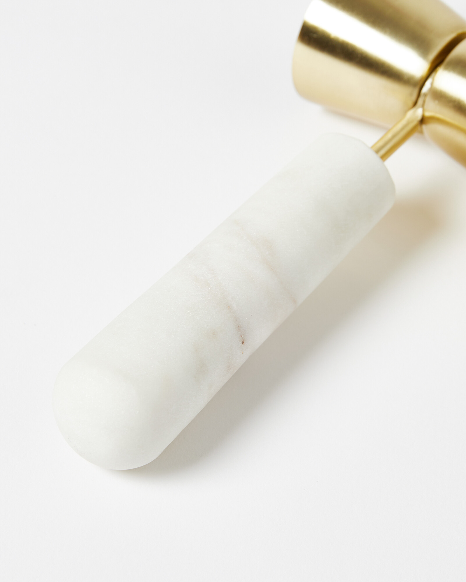 Marble Gold Metal Handle Jigger | Oliver Bonas