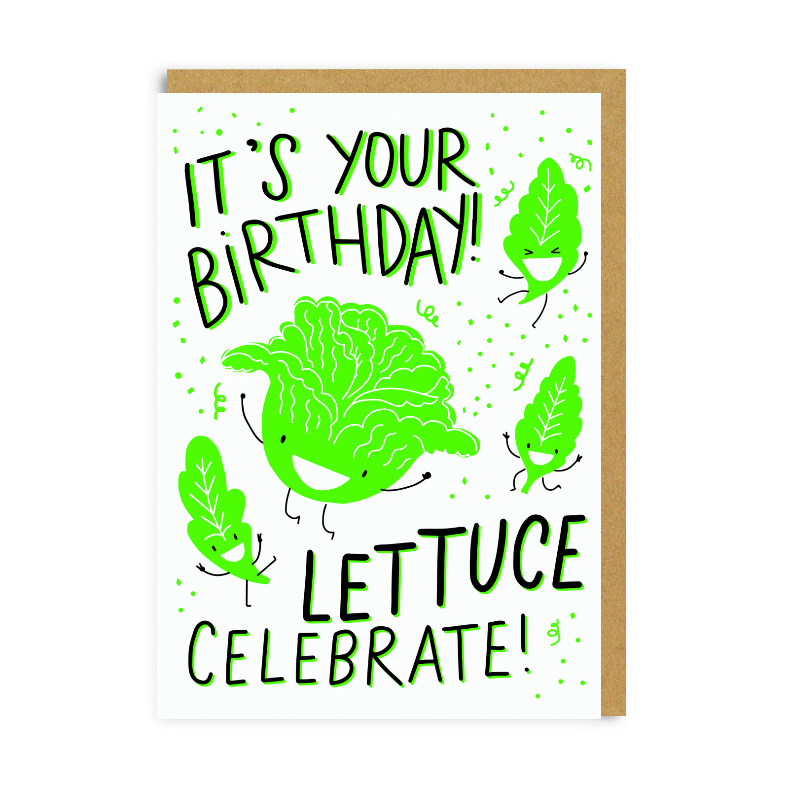 Lettuce Celebrate Birthday Card | Oliver Bonas