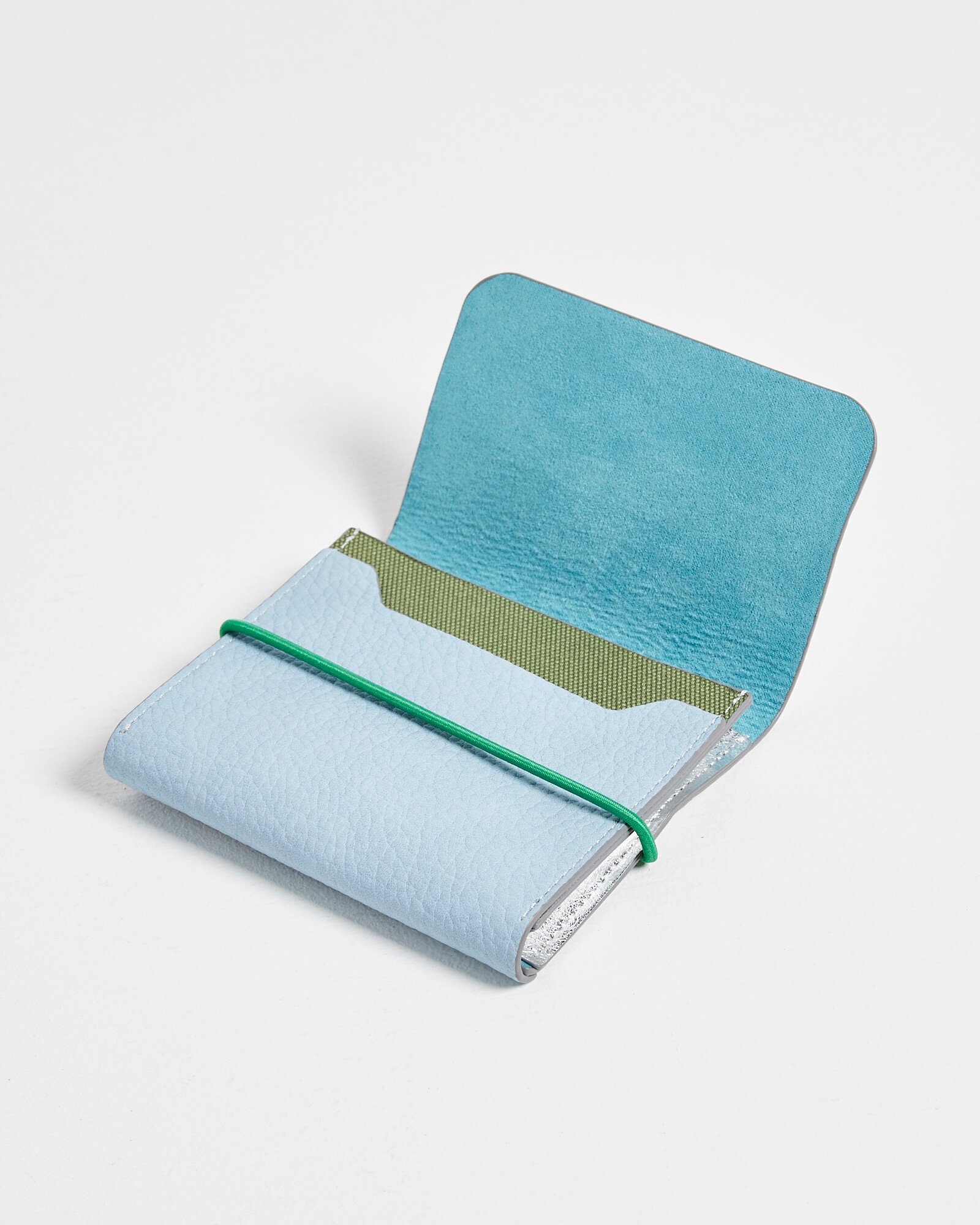 Janey Triple Tone Silver Pouch | Oliver Bonas