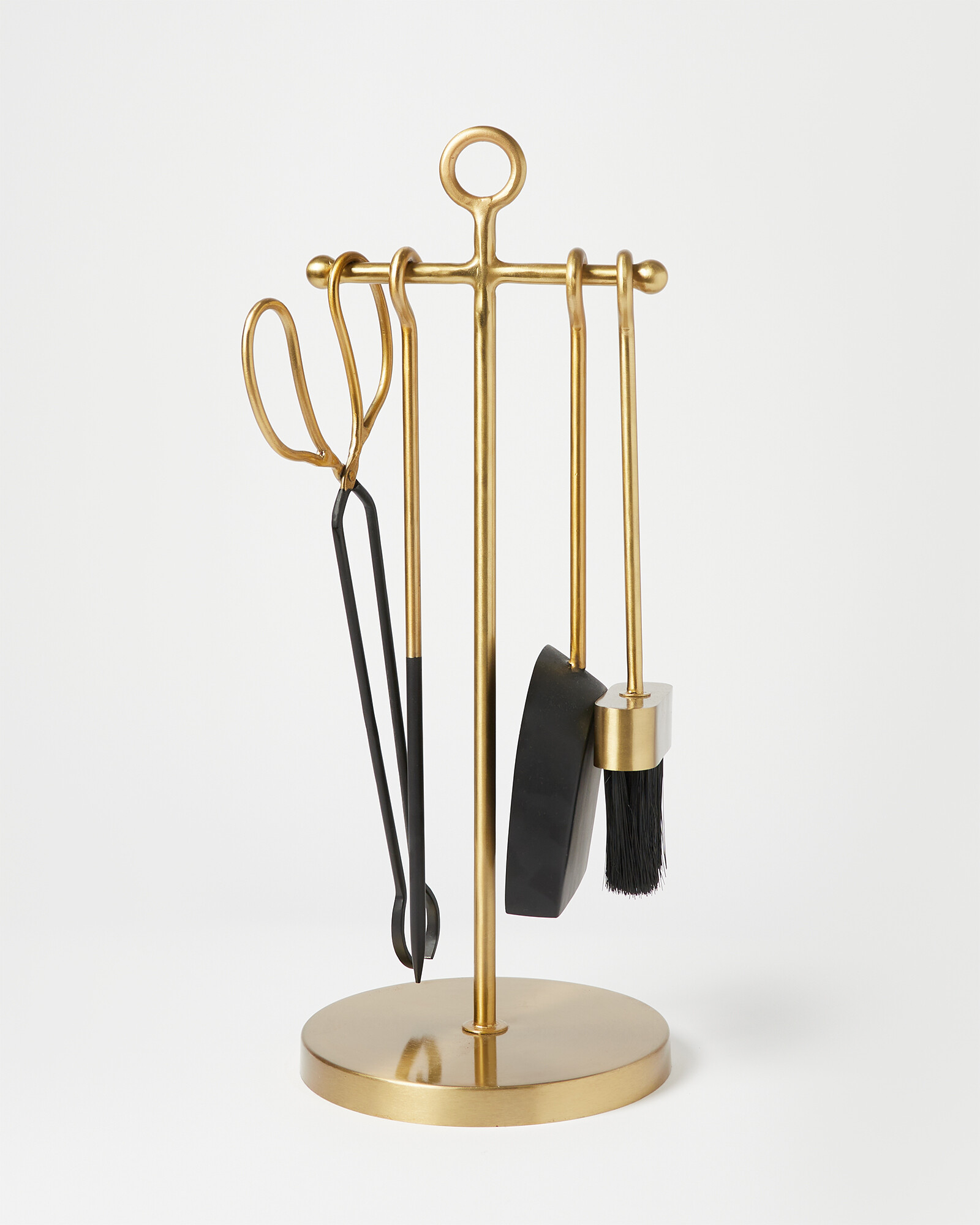 Gold Metal Fireside Tool Set | Oliver Bonas