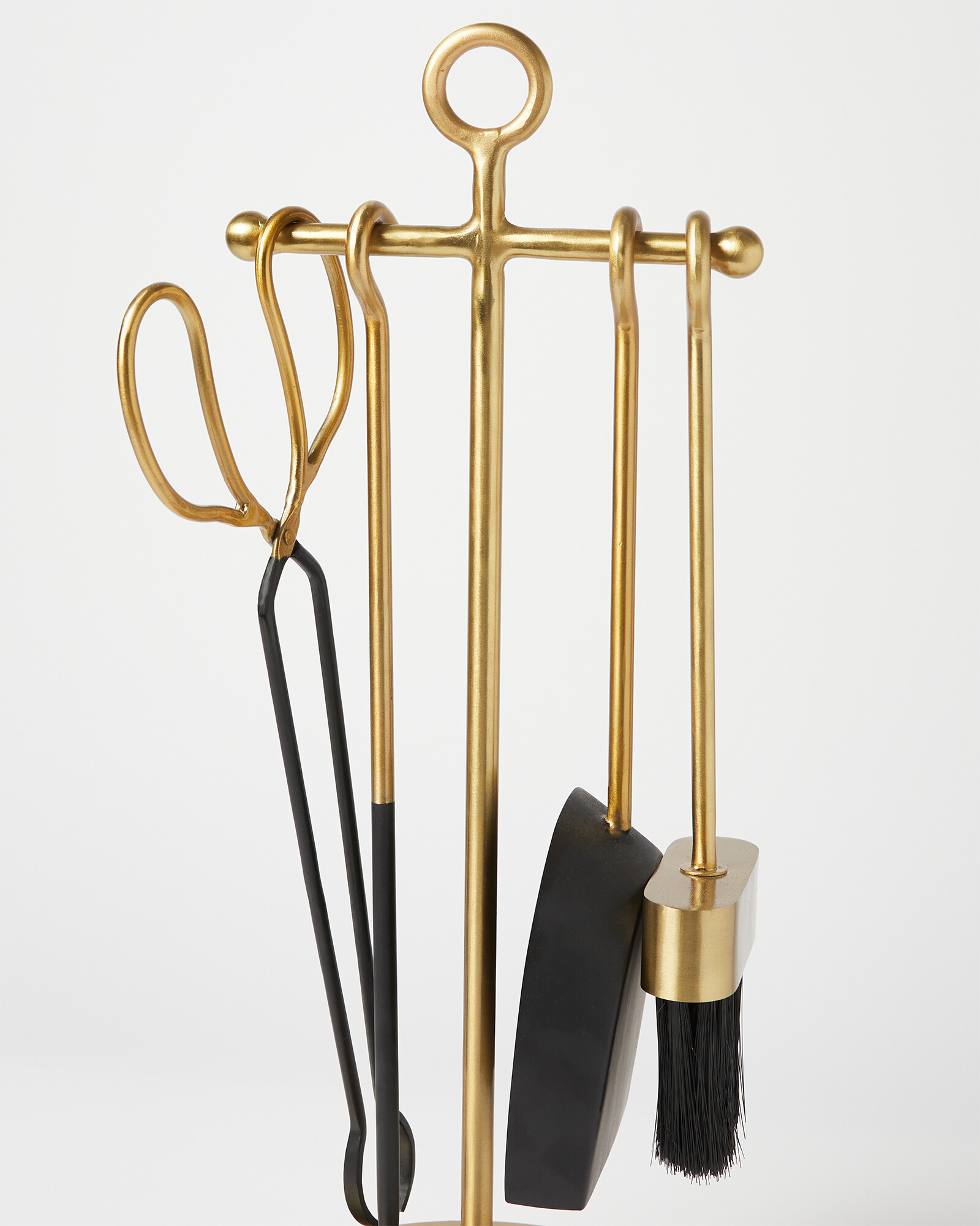Gold Metal Fireside Tool Set | Oliver Bonas