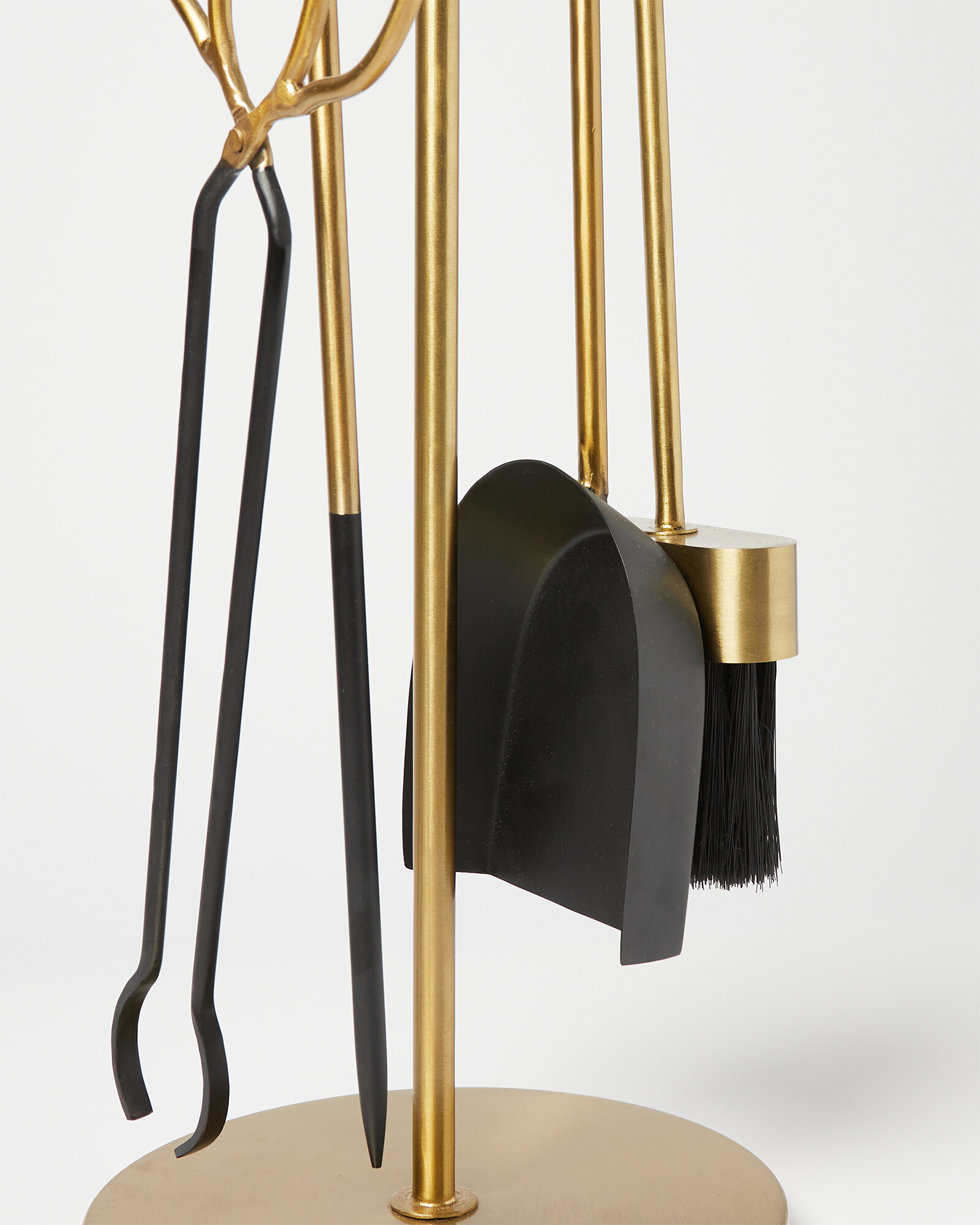 Gold Metal Fireside Tool Set | Oliver Bonas