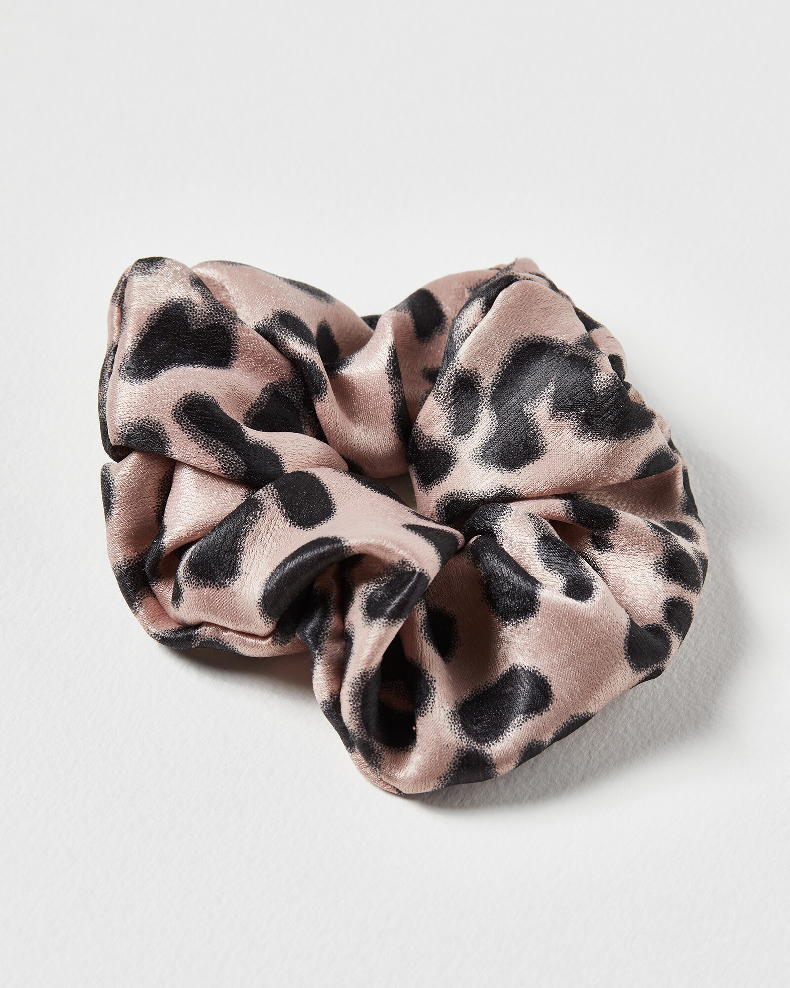Lola Animal Print Pink Hair Scrunchie | Oliver Bonas