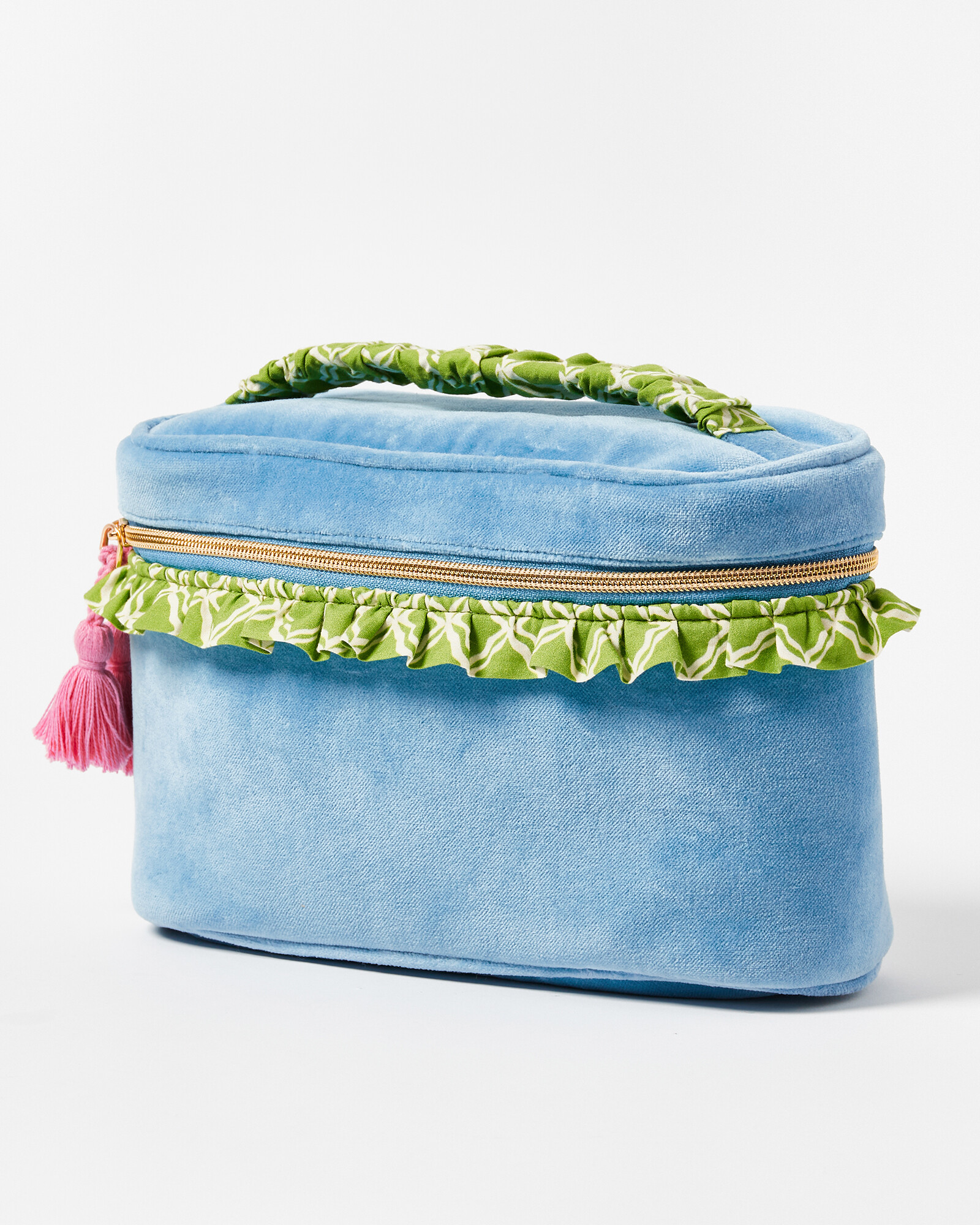 Lila Blue Vanity Makeup Box | Oliver Bonas