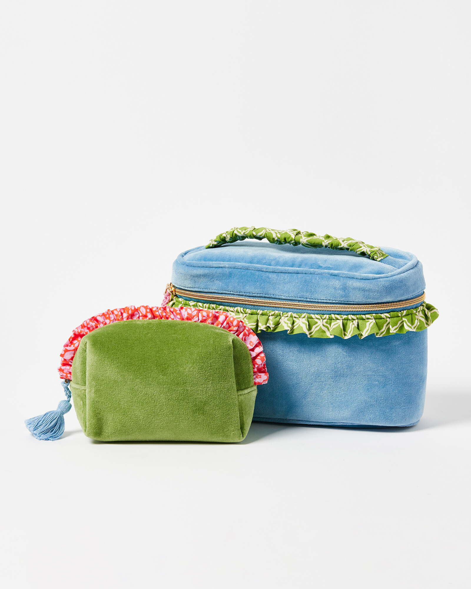 Lila Blue Vanity Makeup Box | Oliver Bonas