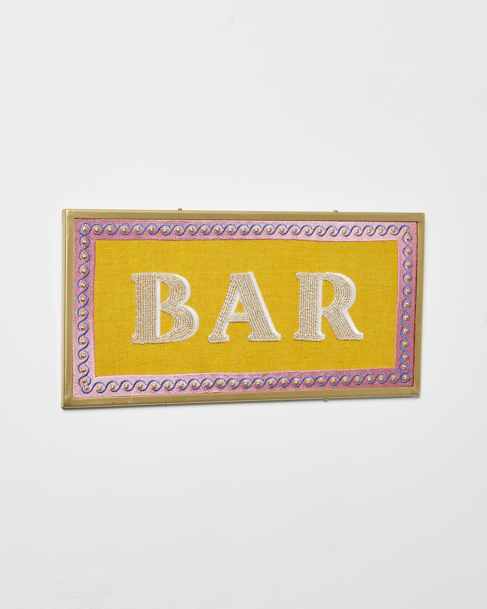 Bar Beaded Framed Wall Art | Oliver Bonas