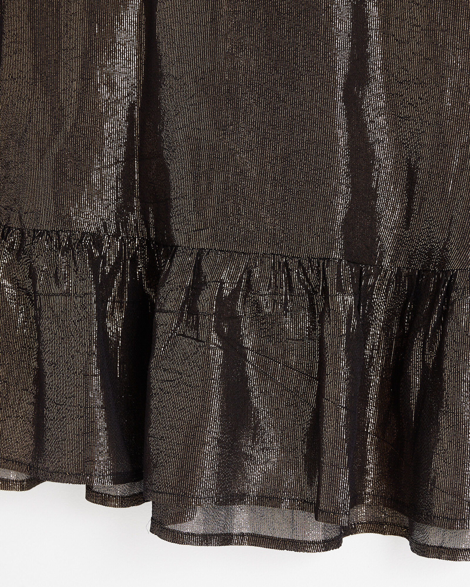 Metallic Tie Back Bronze Blouse | Oliver Bonas