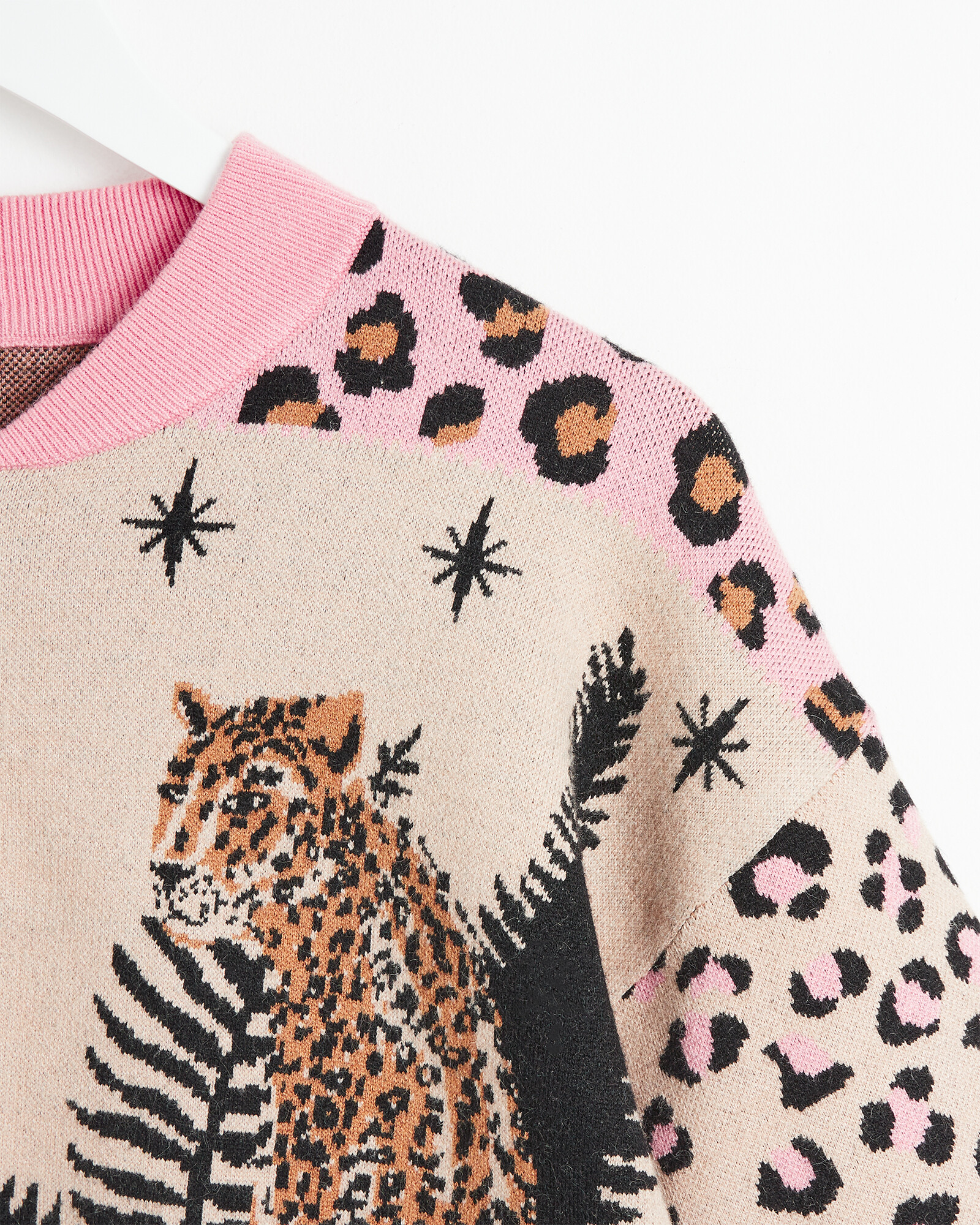 Leopard Neutral Brown Bomber Jacket | Oliver Bonas