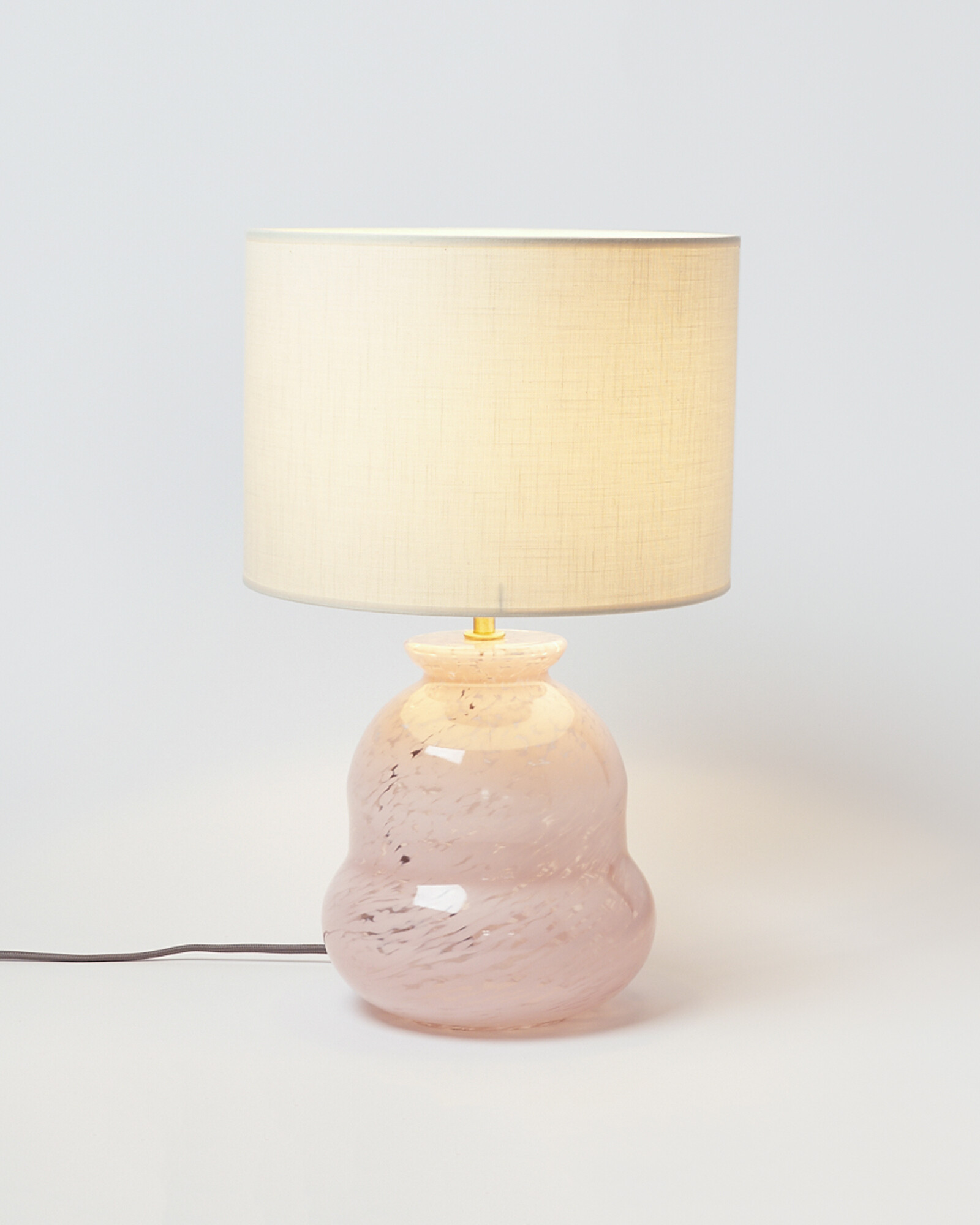 Oakley Pink Glass Desk & Table Lamp | Oliver Bonas