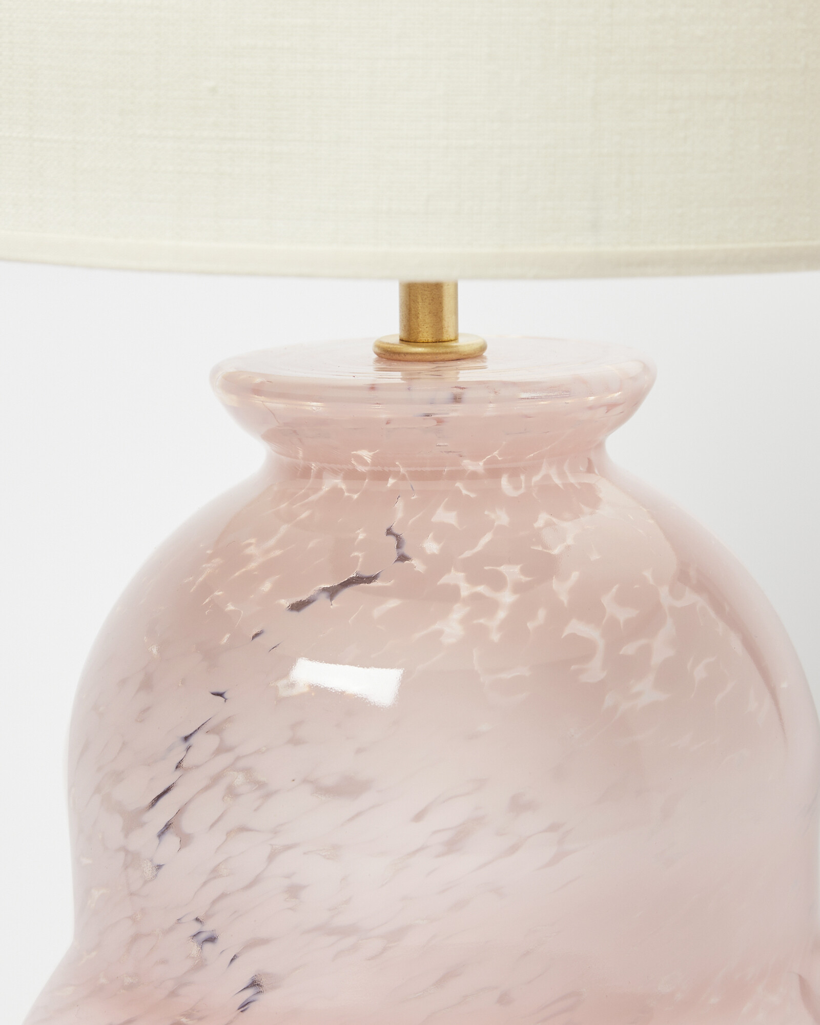 Oakley Pink Glass Desk & Table Lamp | Oliver Bonas