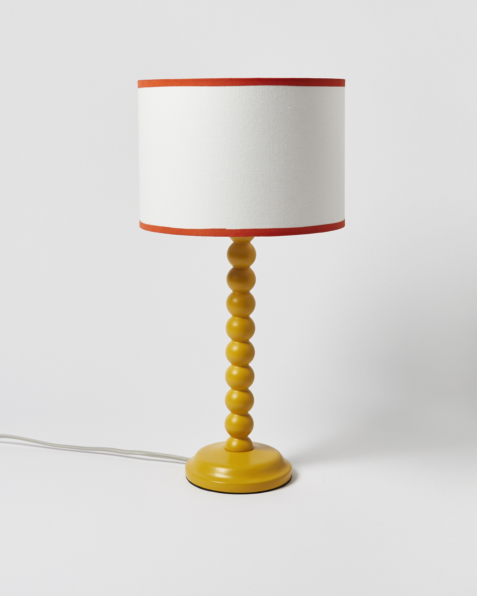 Bobbin Yellow Wooden Desk & Table Lamp | Oliver Bonas