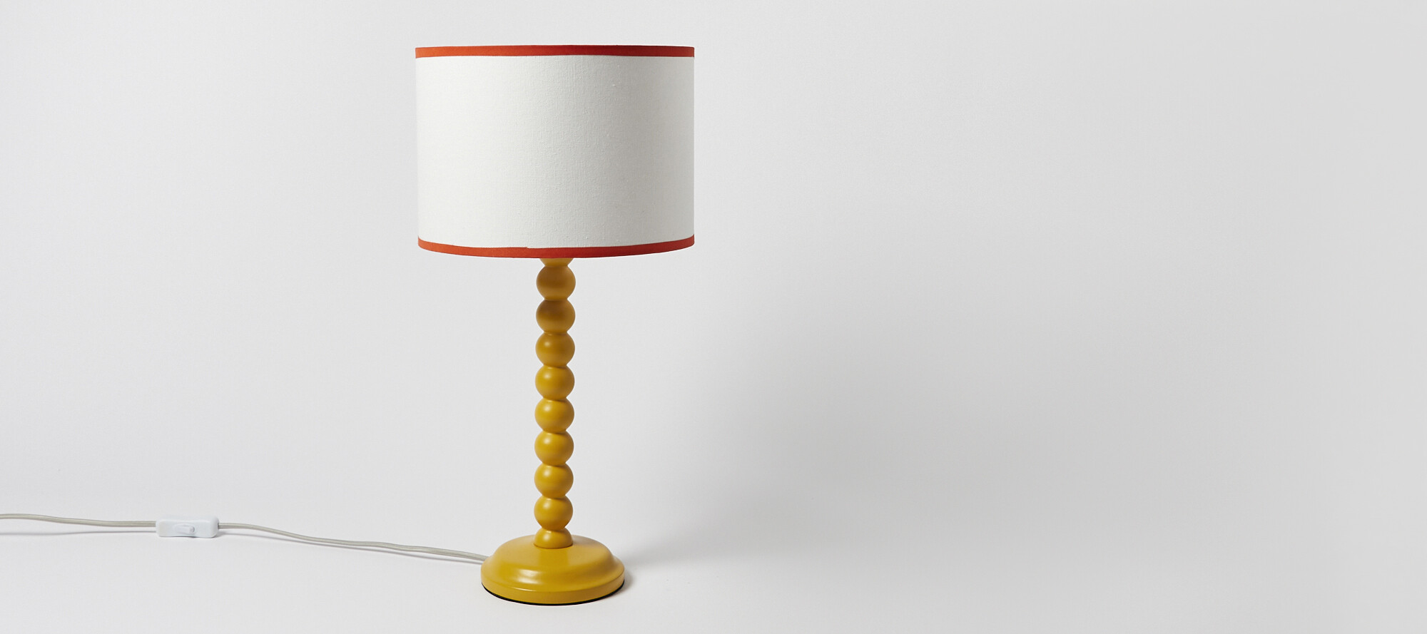 Bobbin Yellow Wooden Desk & Table Lamp | Oliver Bonas IE