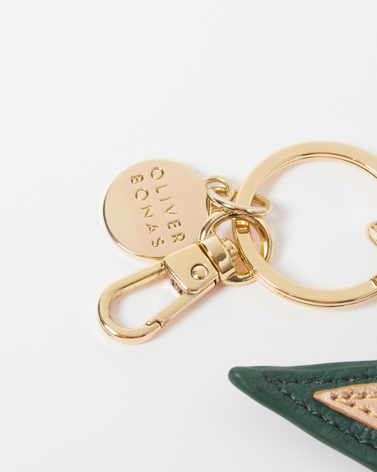 Star Gold & Green Keyring | Oliver Bonas