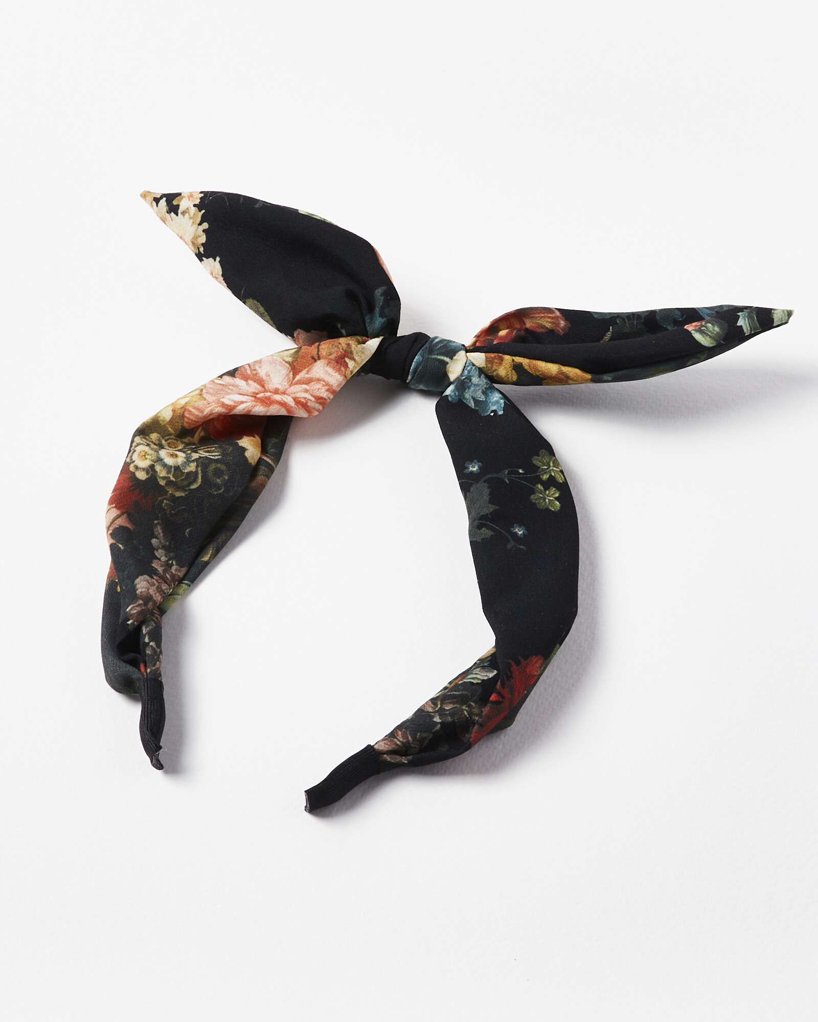 Saffron Floral Print Bow Headband | Oliver Bonas