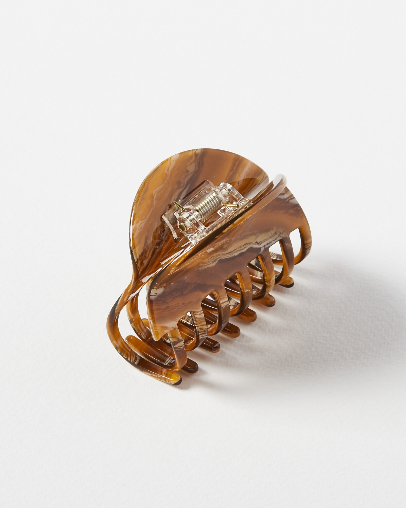 Maya Brown Semi Circle Hair Claw Clip | Oliver Bonas