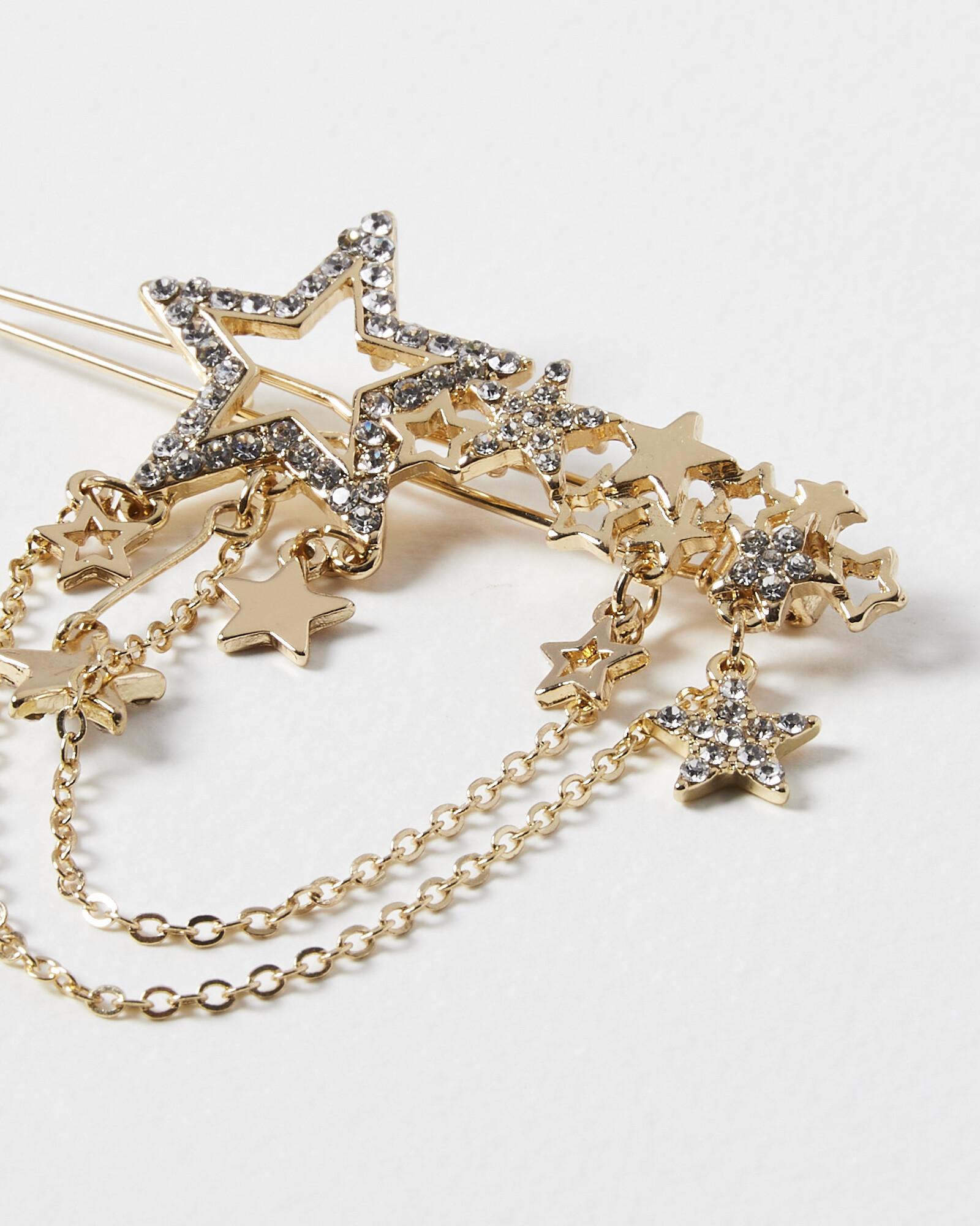 Anaise Stars & Chain Barrette Hair Clip | Oliver Bonas