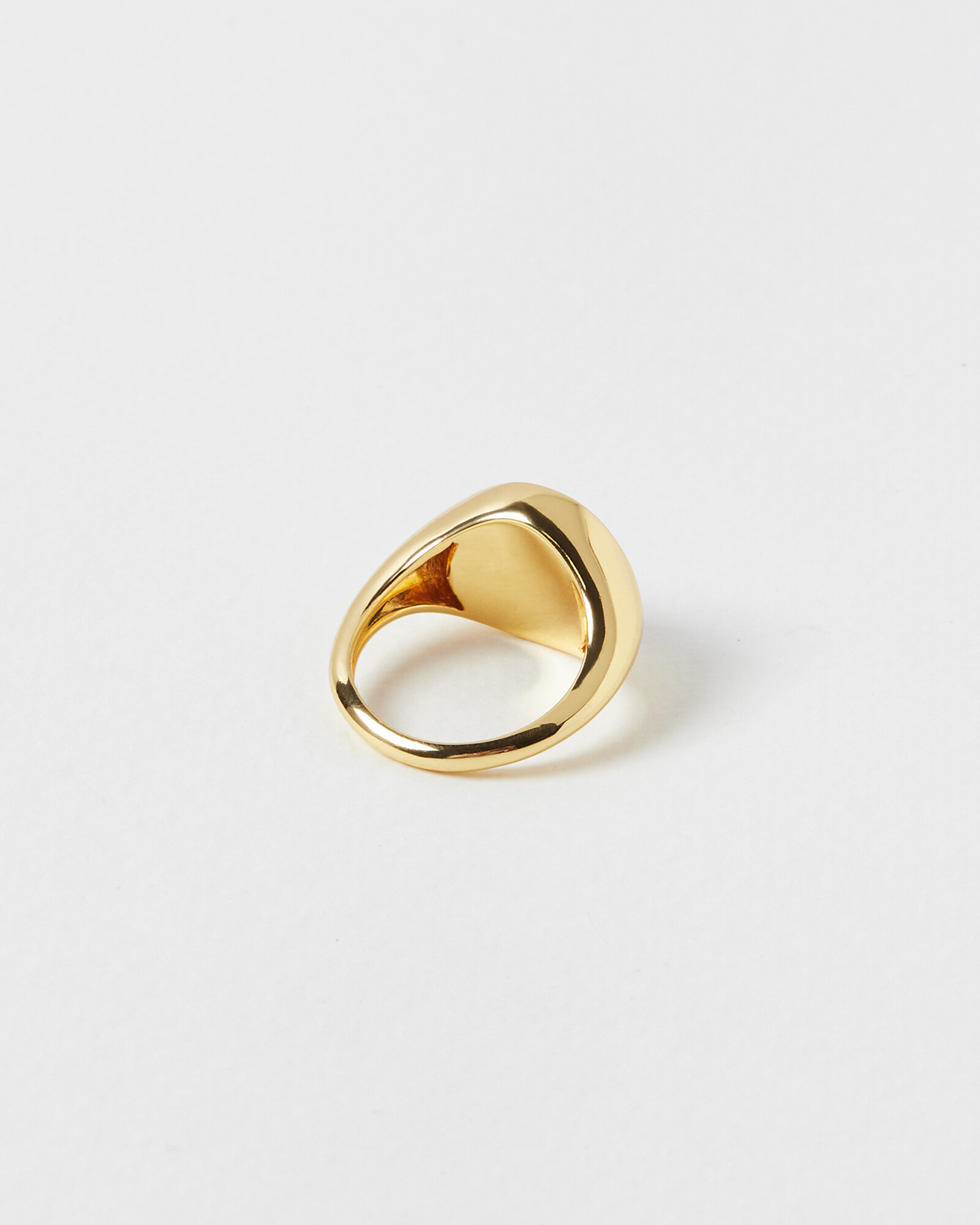 Halley Blue Sodalite & Star Gold Plated Signet Ring | Oliver Bonas