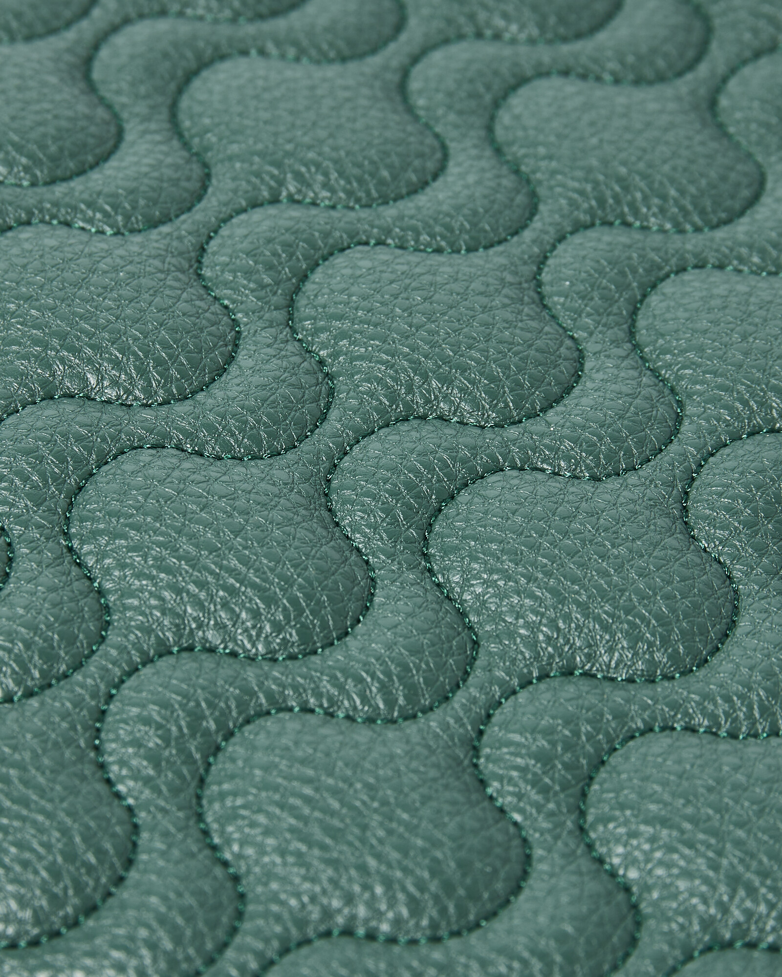 60's Curved Stitch Green Laptop Case | Oliver Bonas