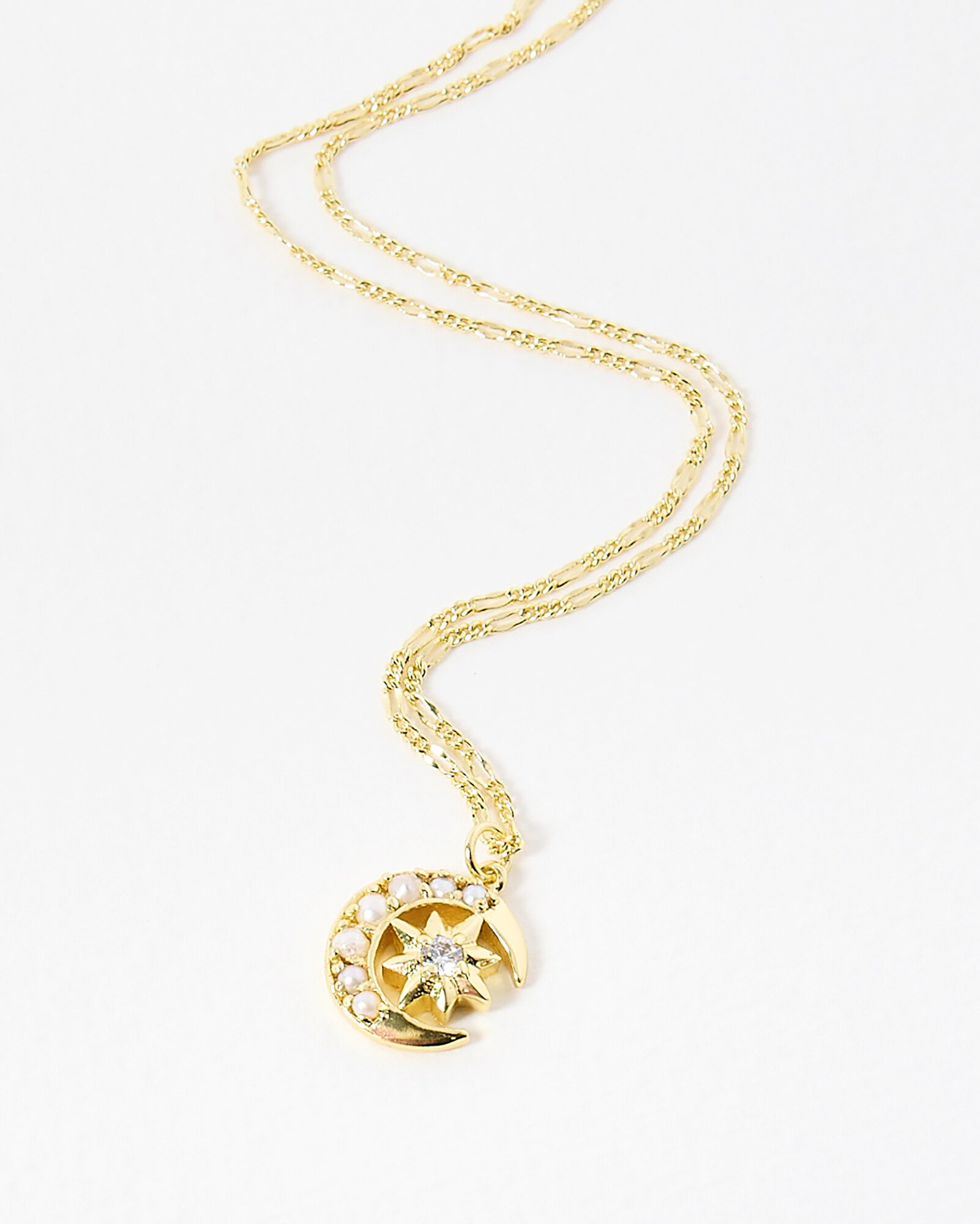 Marley Celestial Charms Silver Plated Pendant Necklace | Oliver Bonas