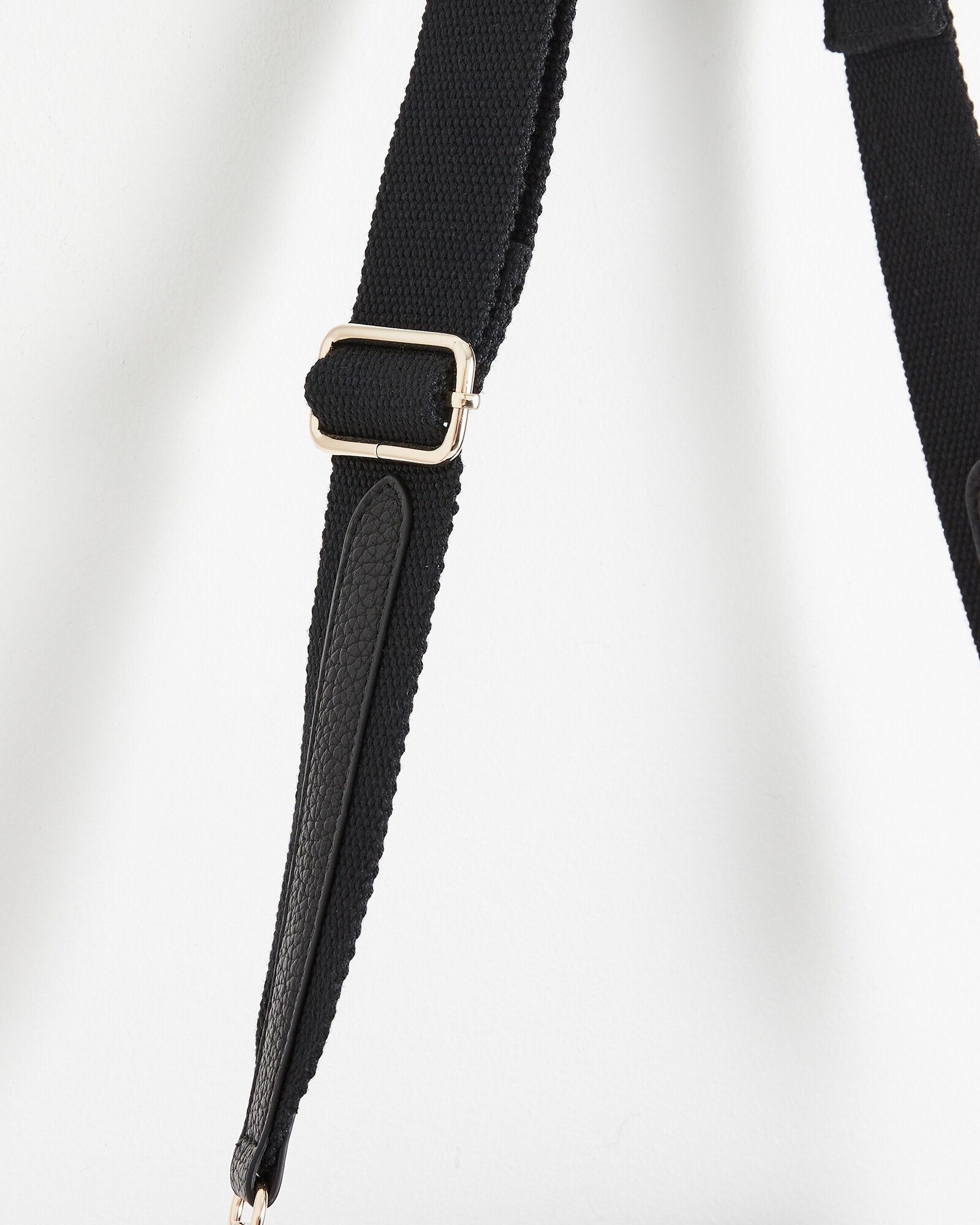Stitch Detail Clam Clasp Black Crossbody Bag | Oliver Bonas