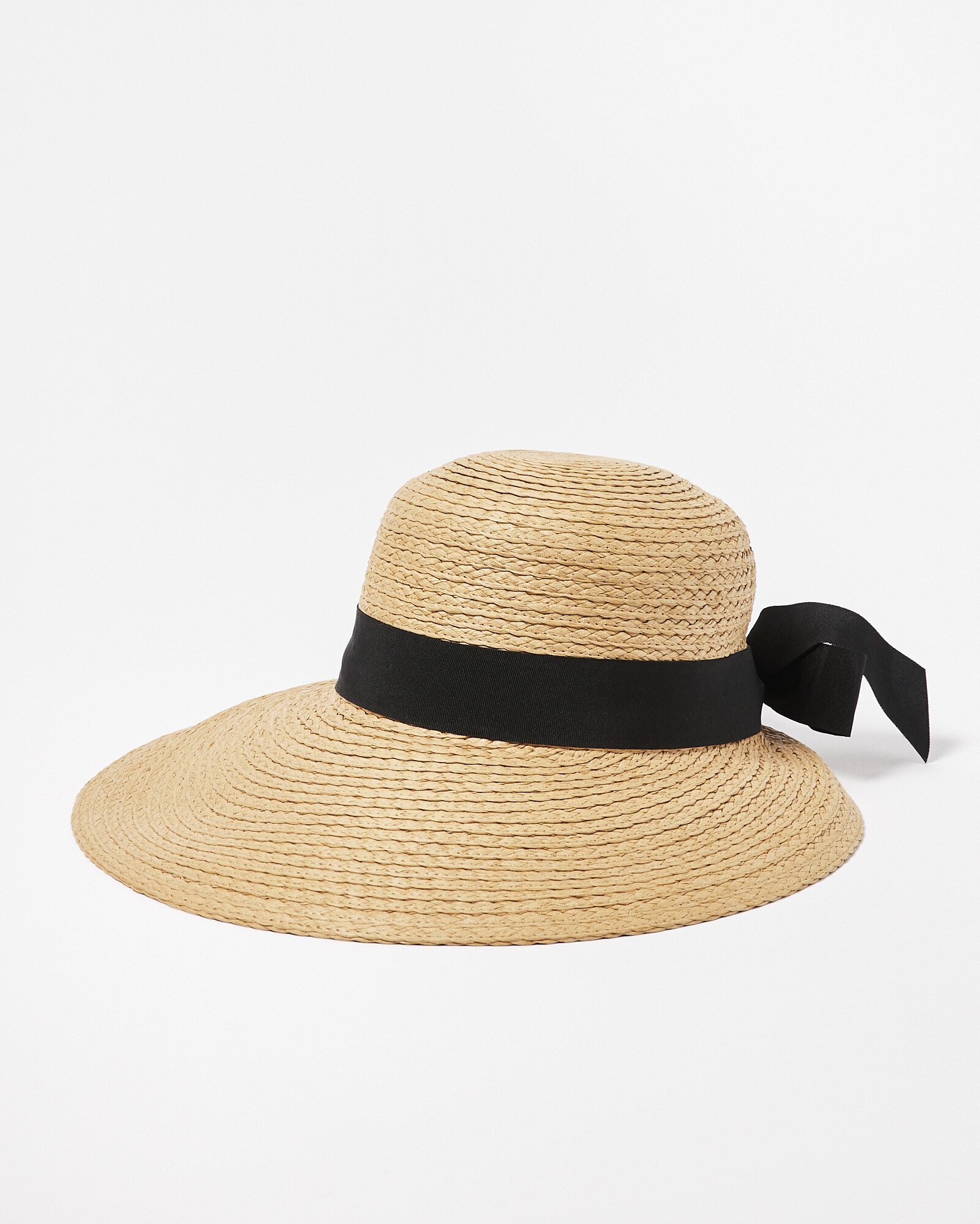 Bow Detail Oversized Straw Hat | Oliver Bonas