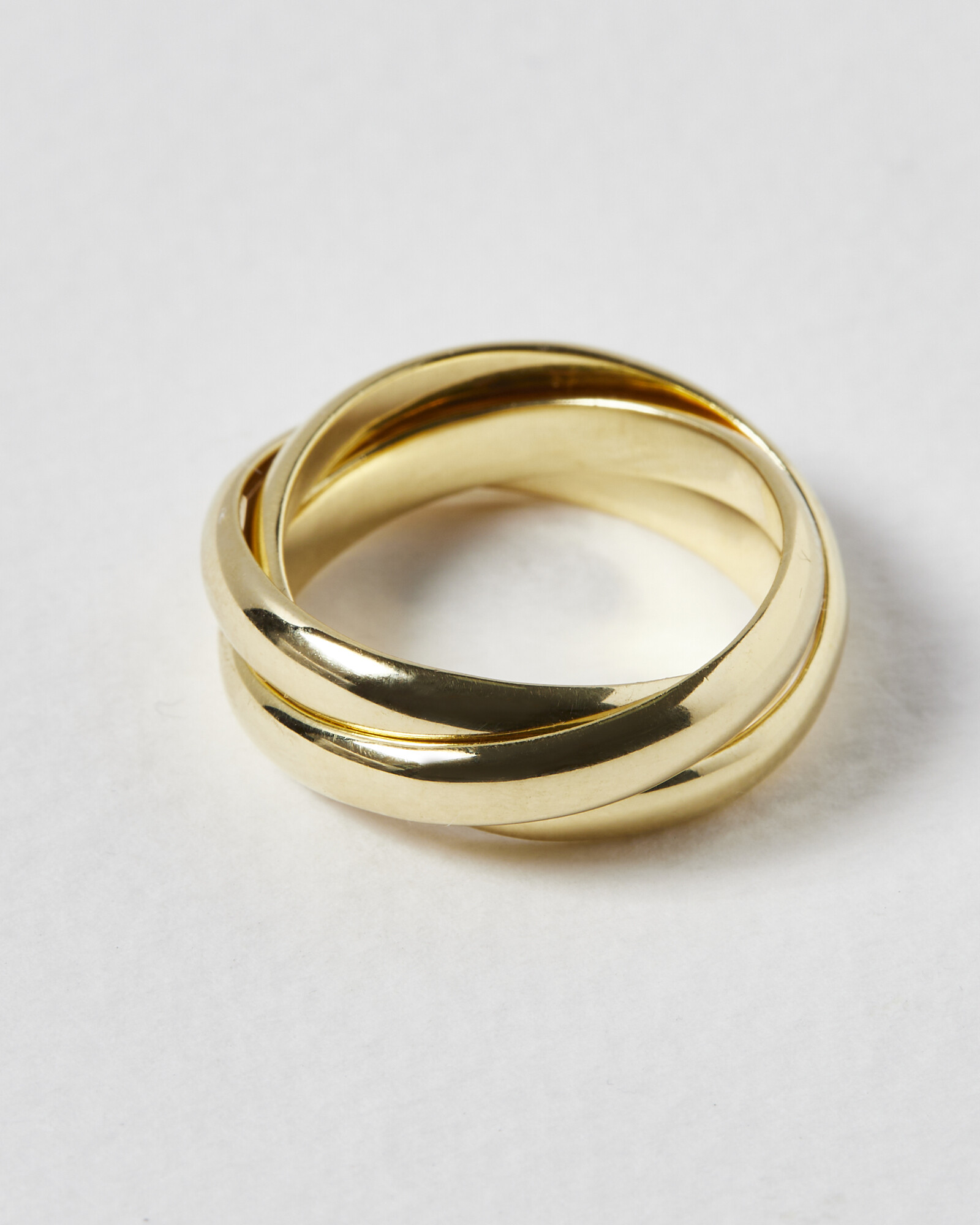 Bridget Interlinked Gold Plated Statement Ring | Oliver Bonas