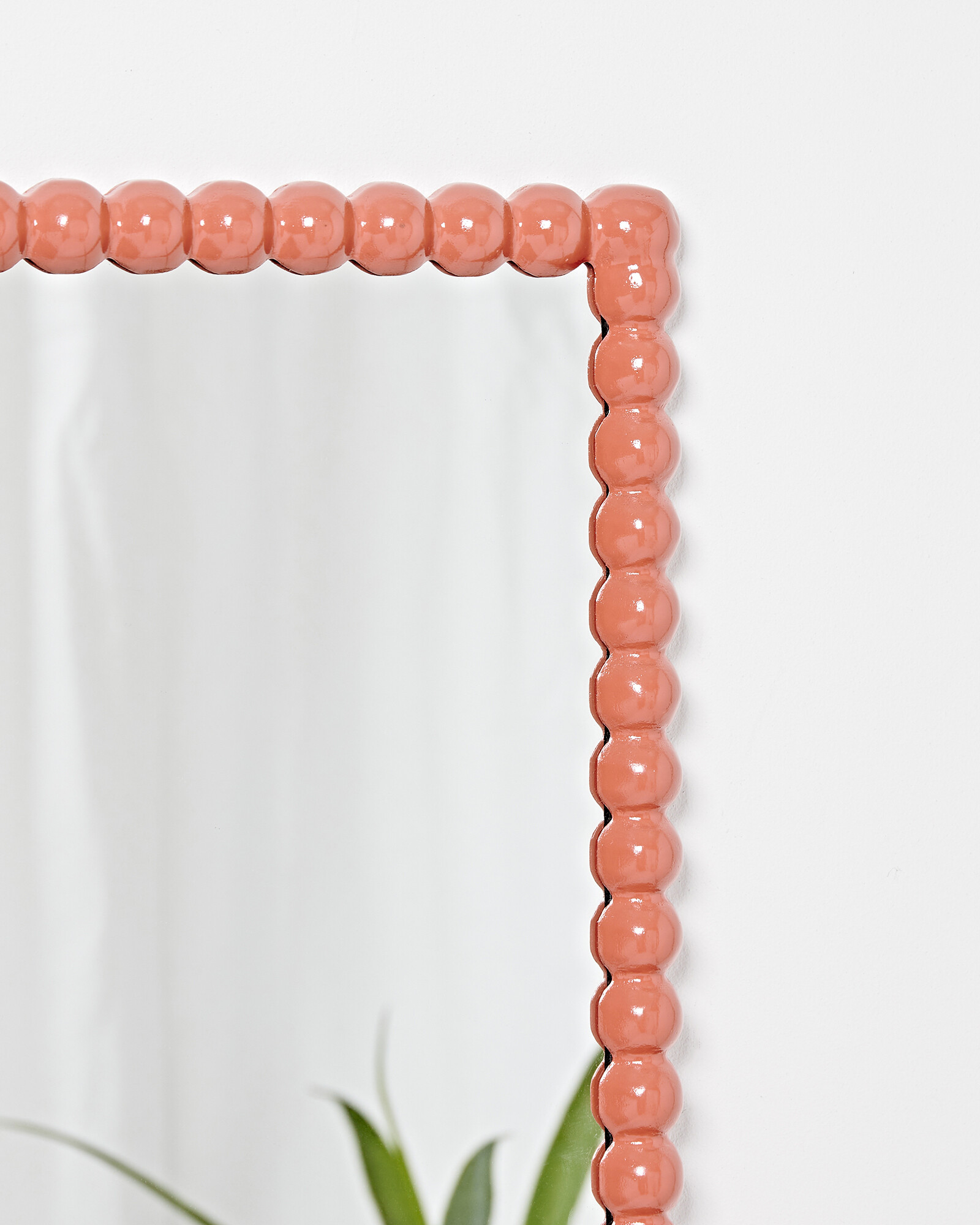 Bobbin Standing Pink Wooden Full Length Mirror | Oliver Bonas