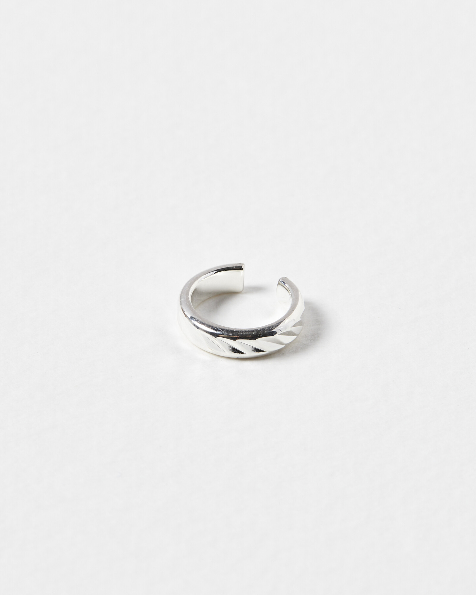 Molly Engraved Silver Ear Cuff | Oliver Bonas