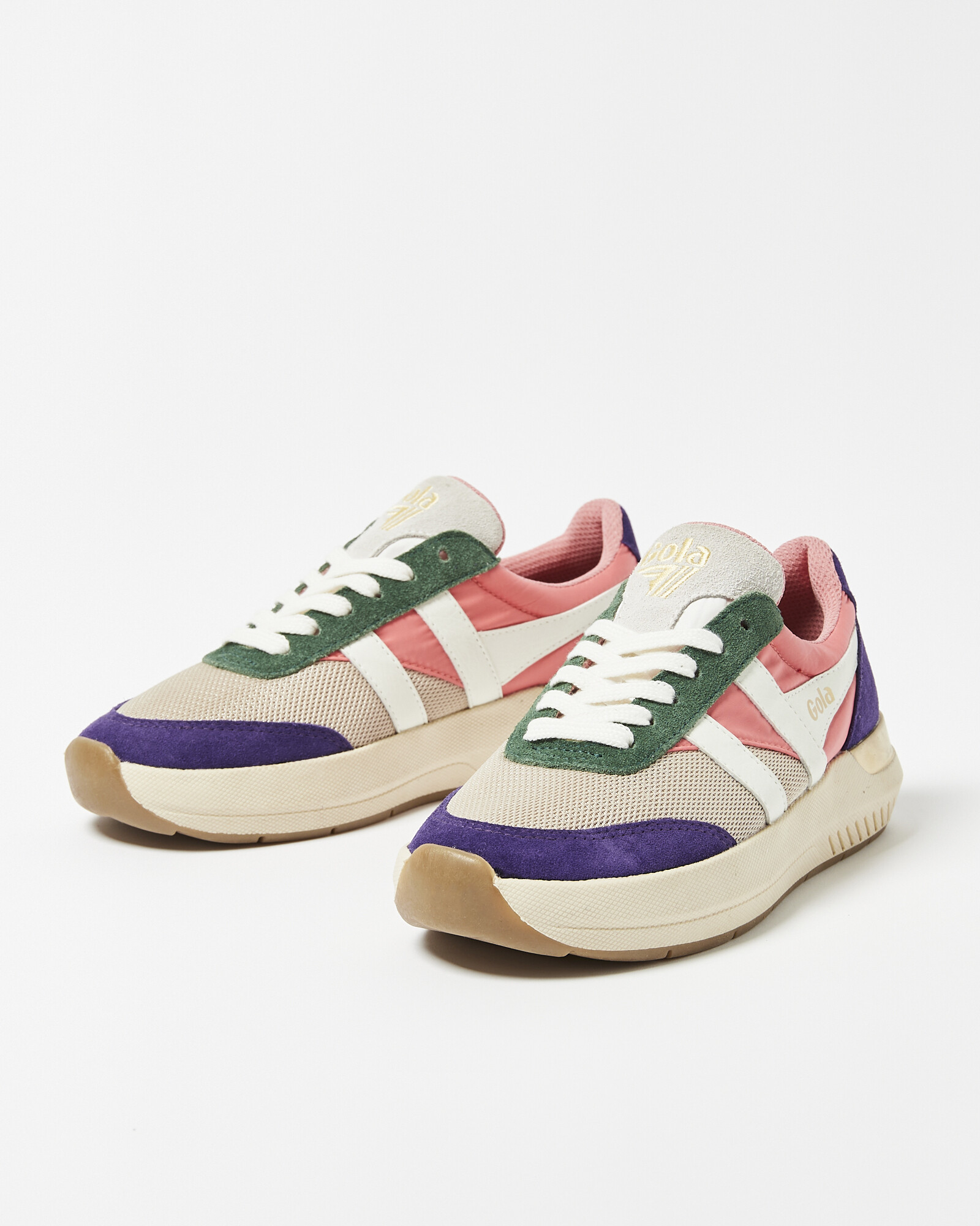 Gola Raven Coral Pink & Purple Trainers | Oliver Bonas