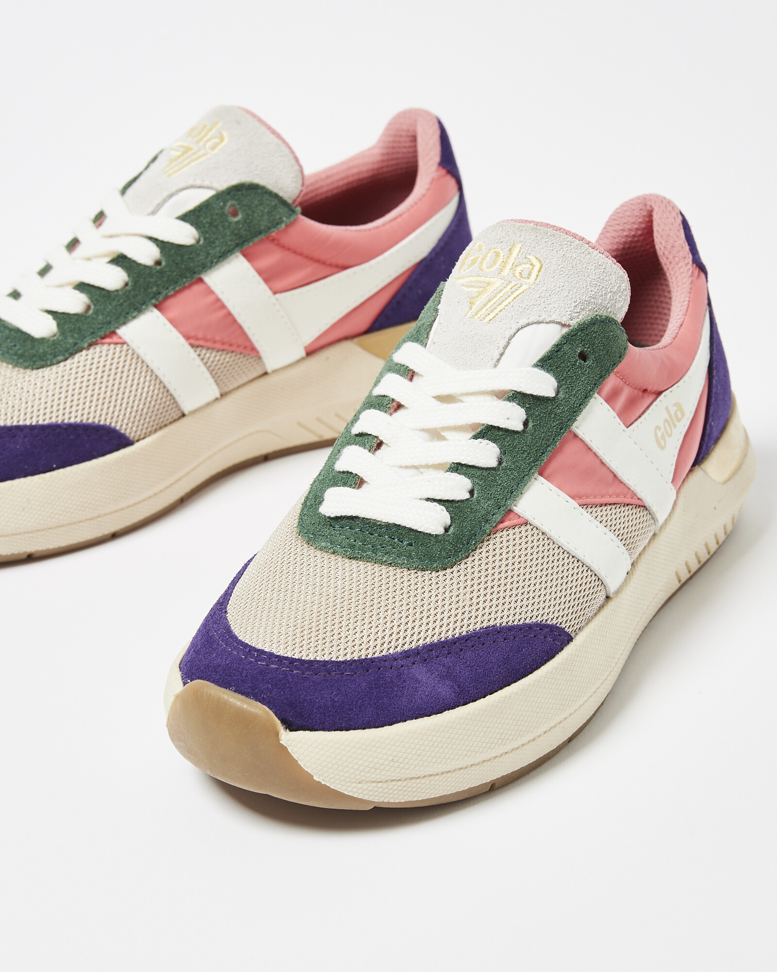 Gola Raven Coral Pink & Purple Trainers | Oliver Bonas