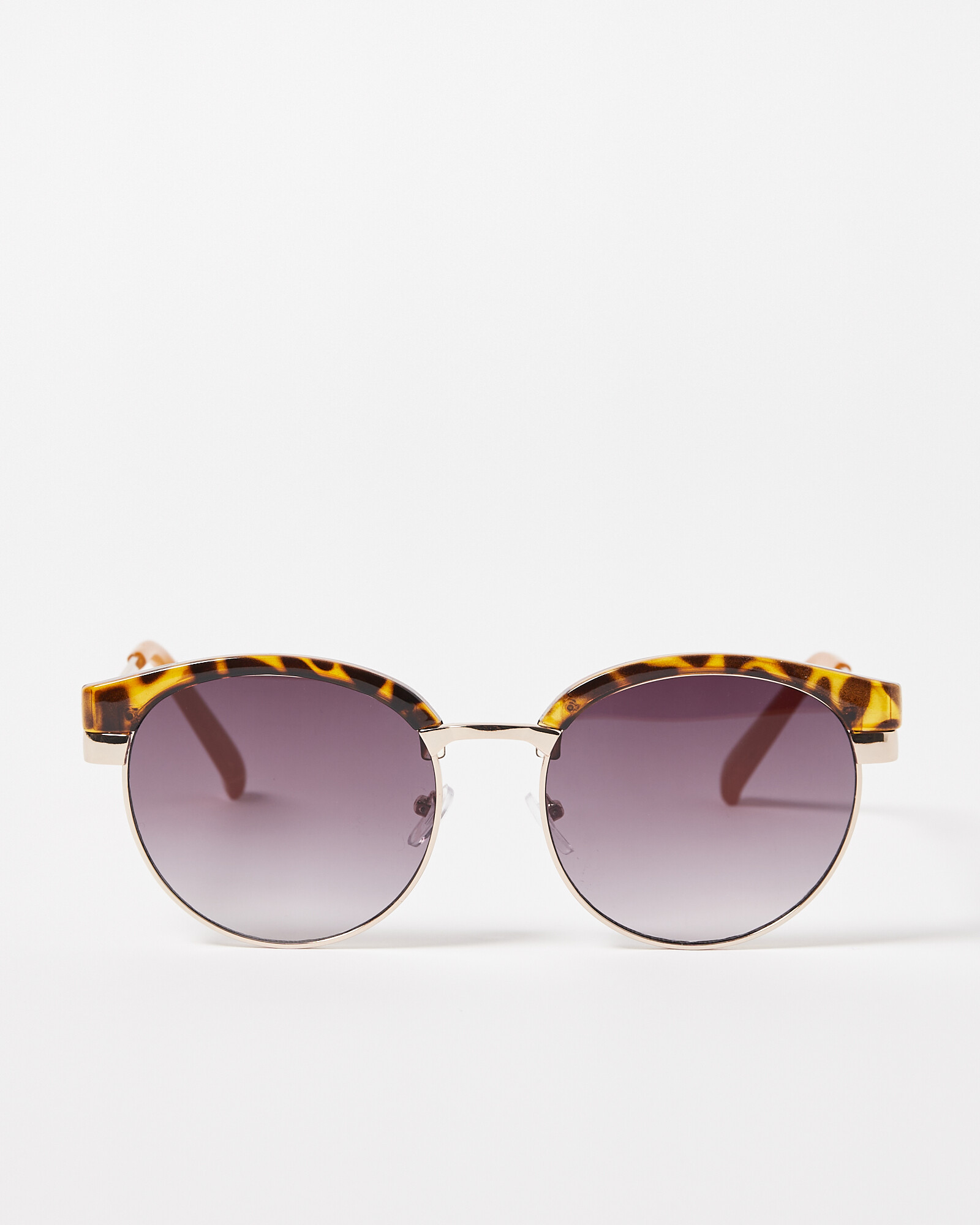 Faux Tortoiseshell Metal Arm Club Master Sunglasses | Oliver Bonas