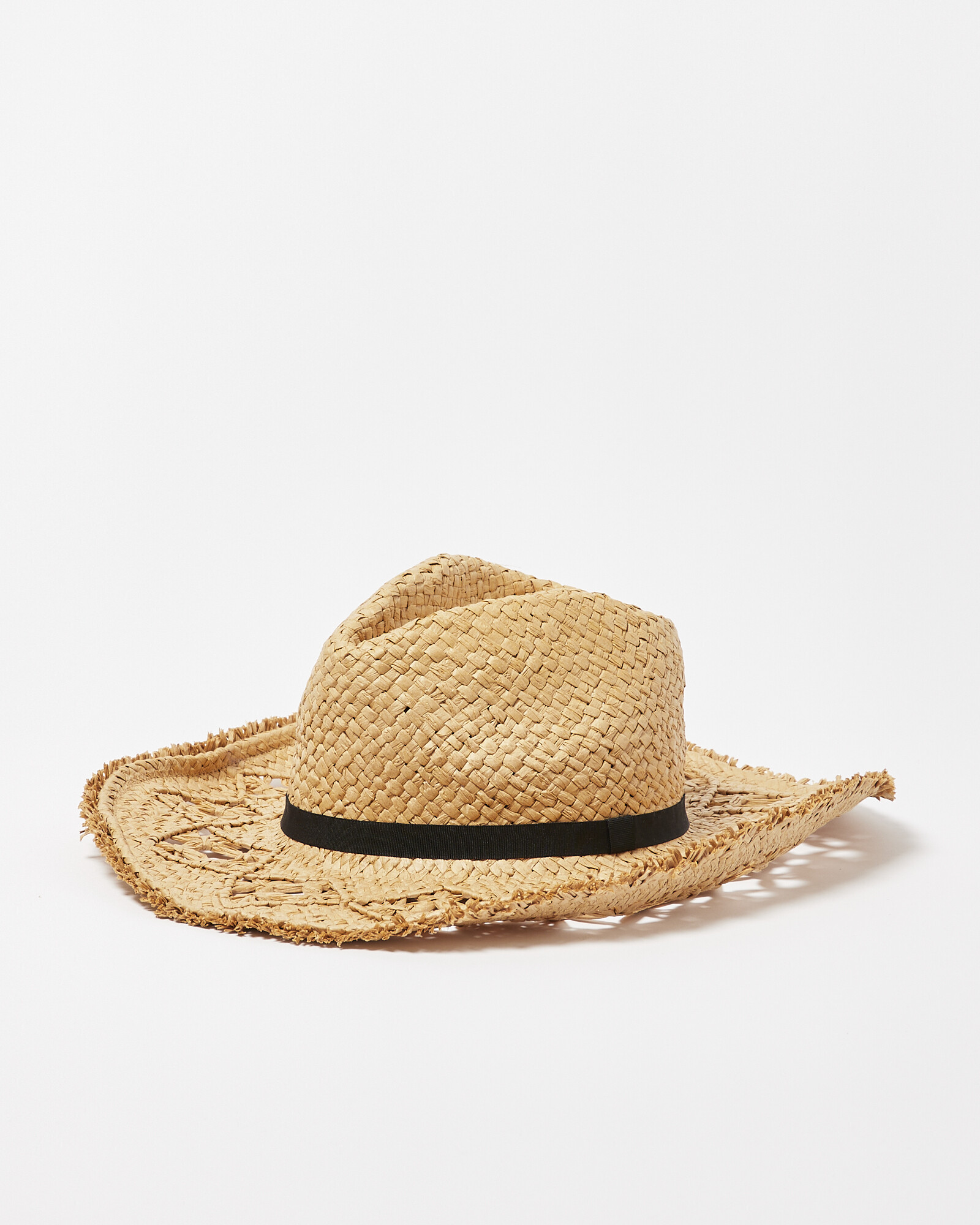 Fringe Edge Natural Cowboy Hat | Oliver Bonas